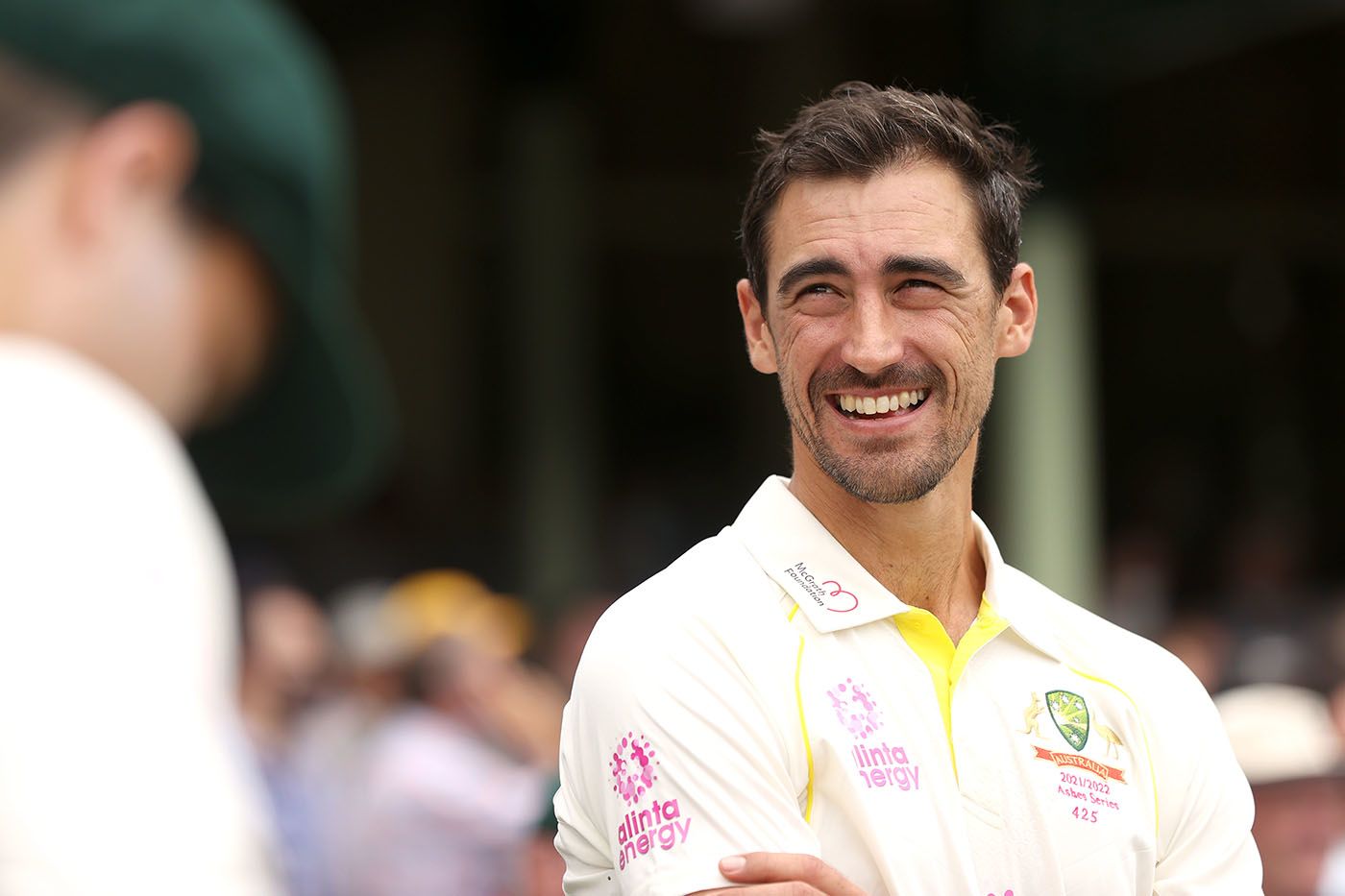 Mitchell Starc was all smiles before the start | ESPNcricinfo.com