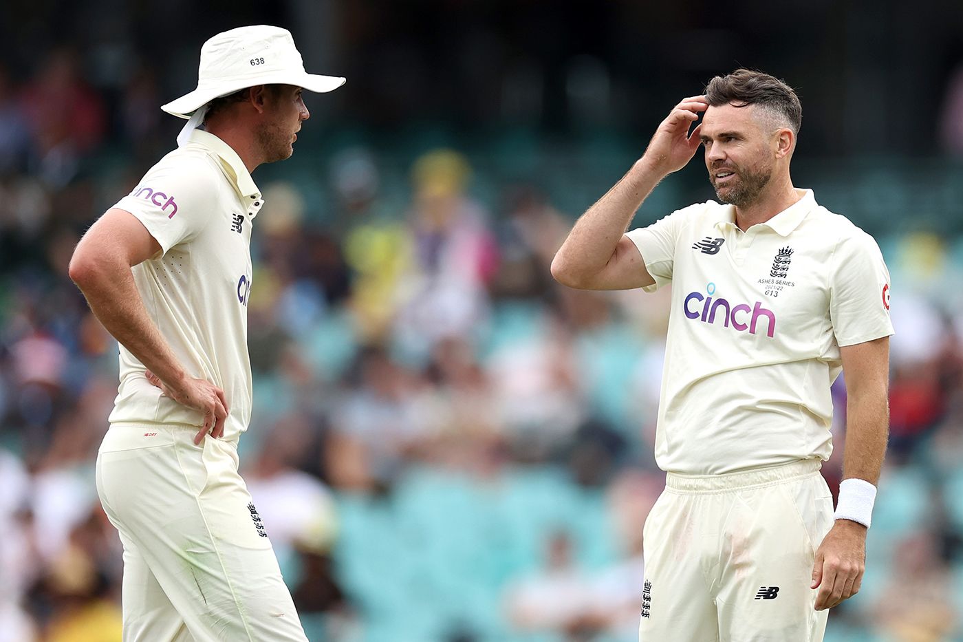 Stuart Broad and James Anderson in discussion | ESPNcricinfo.com