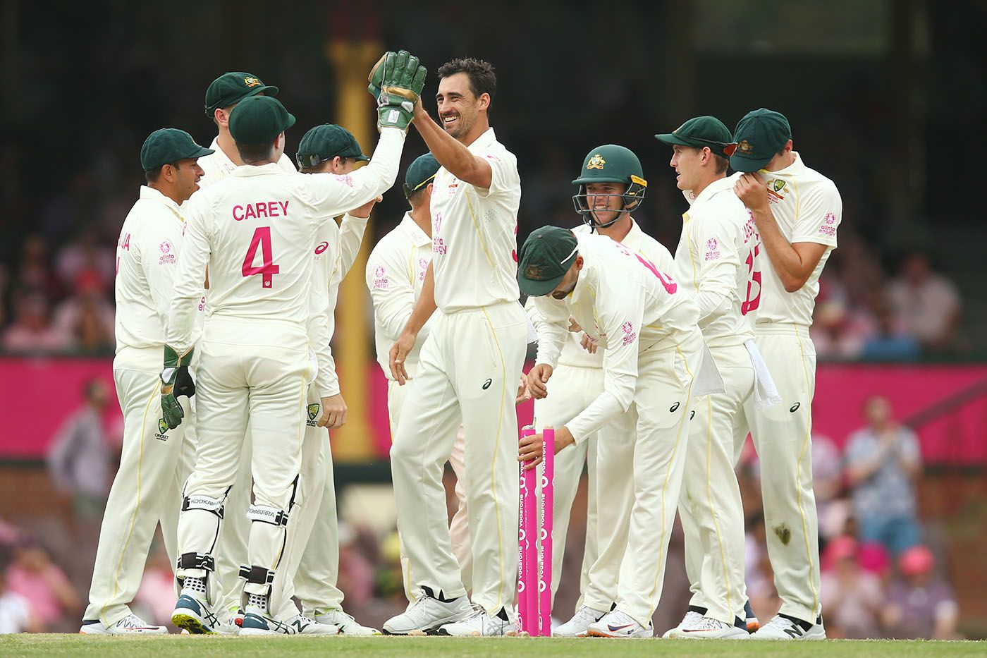 Mitchell Starc celebrates his early breakthrough | ESPNcricinfo.com