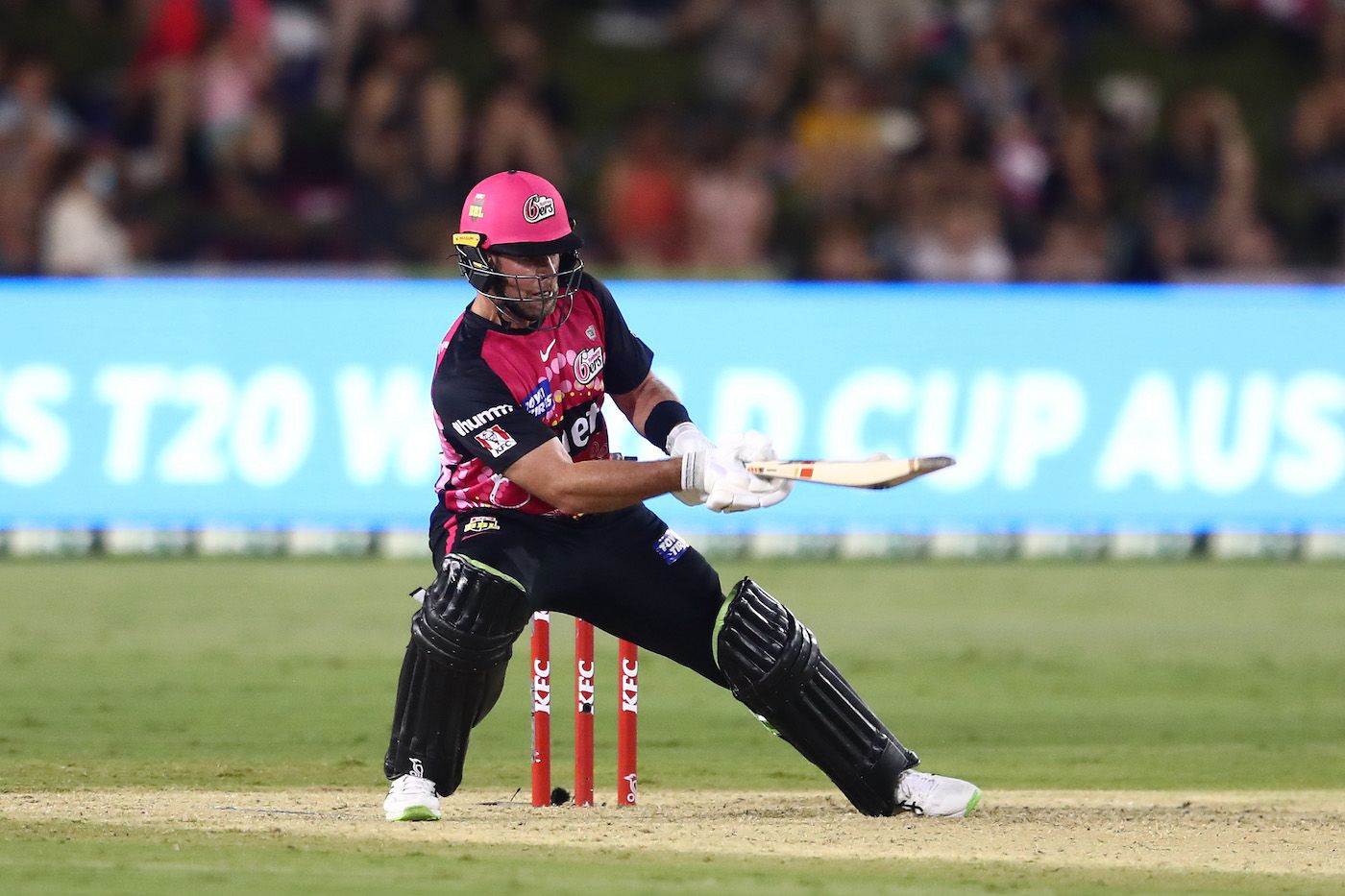 Dan Christian showed off his repertoire of shots during a 20-ball 35 ...