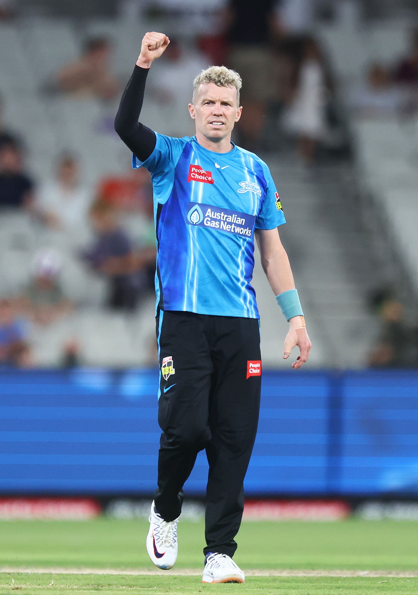 Peter Siddle celebrates after sending back Tim David | ESPNcricinfo.com