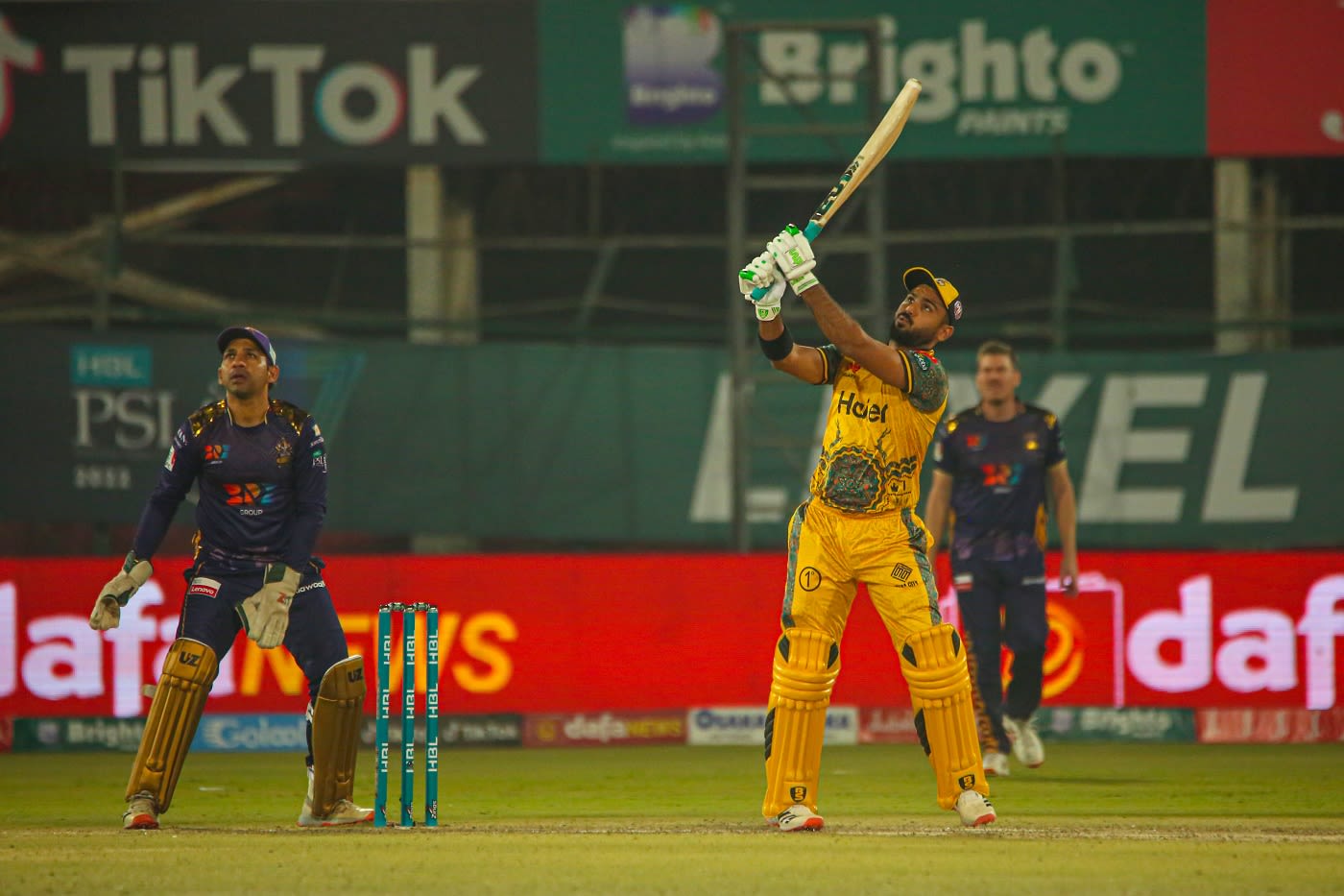 Hussain Talat swings one away over the leg side | ESPNcricinfo.com