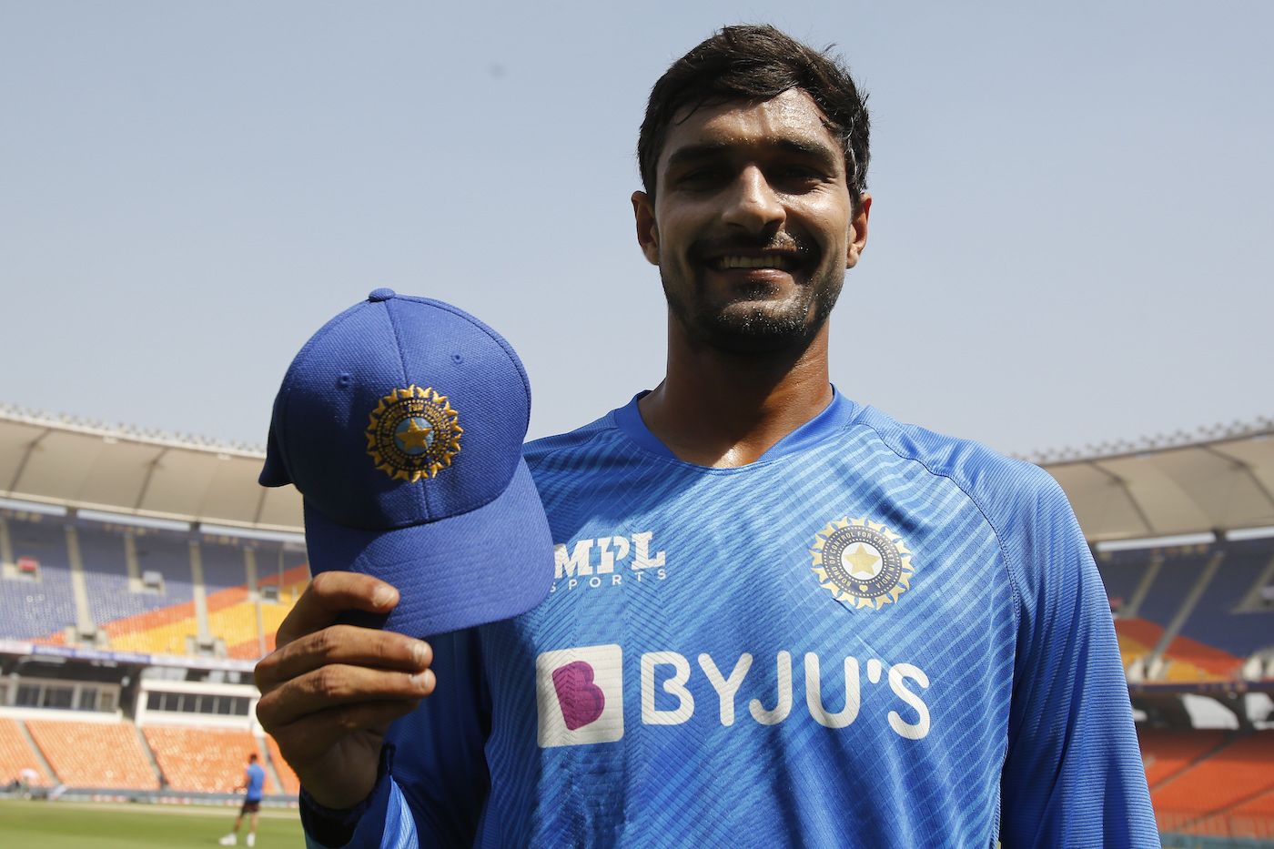 Deepak Hooda shows off his India cap | ESPNcricinfo.com