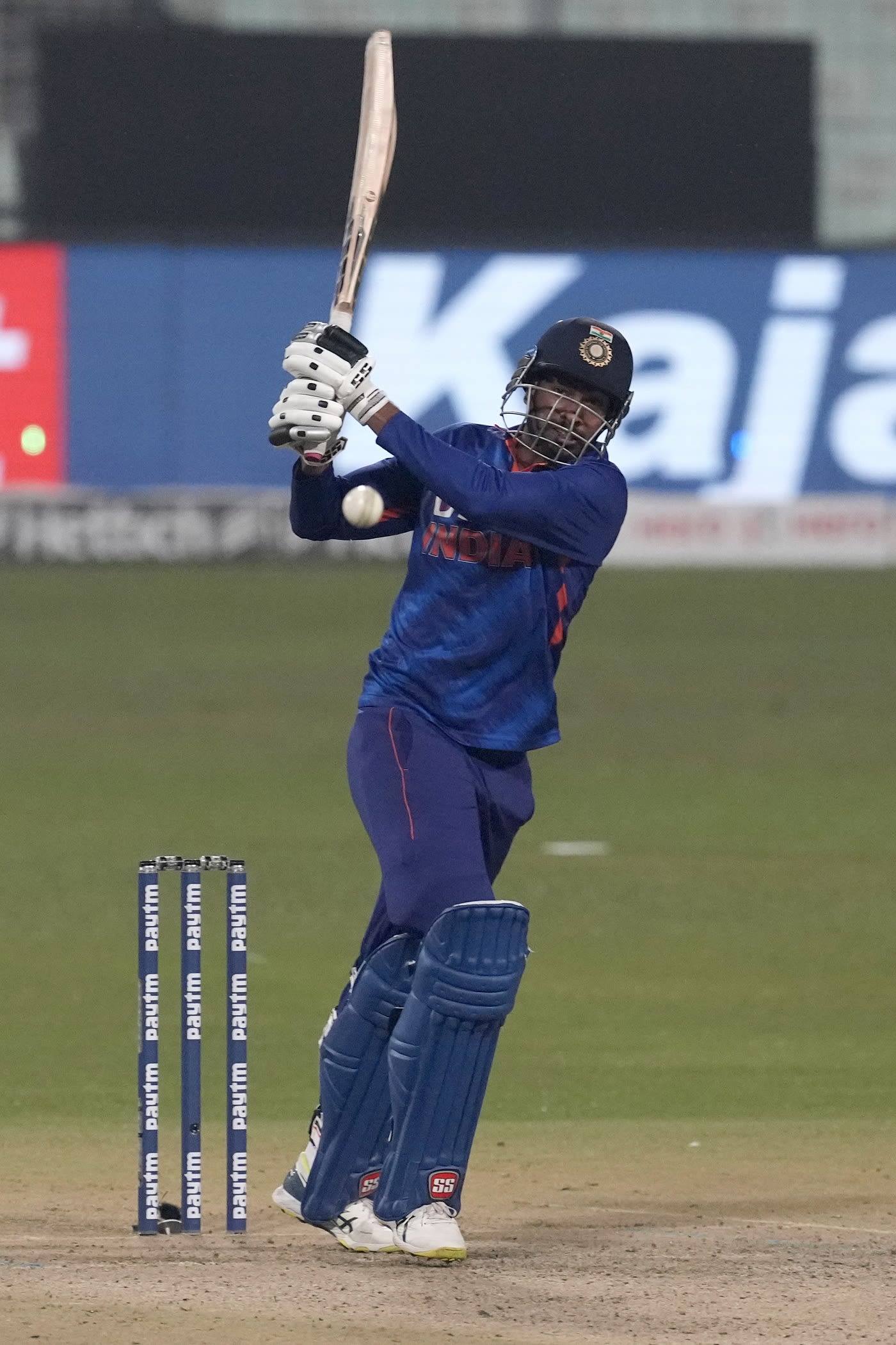 Venkatesh Iyer drills one away | ESPNcricinfo.com