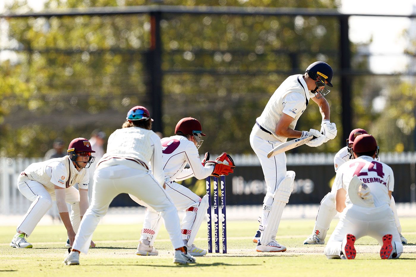 There was plenty of interest around the bat in the final session ...