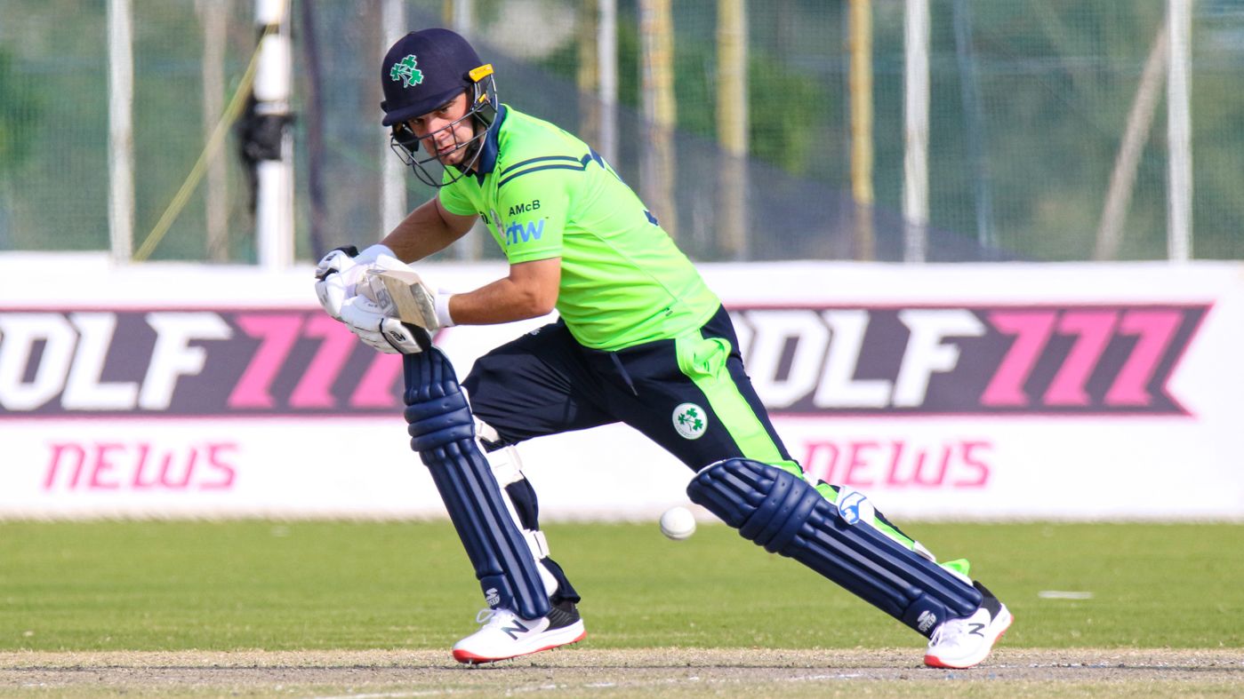 Andy McBrine guides a drive through point | ESPNcricinfo.com