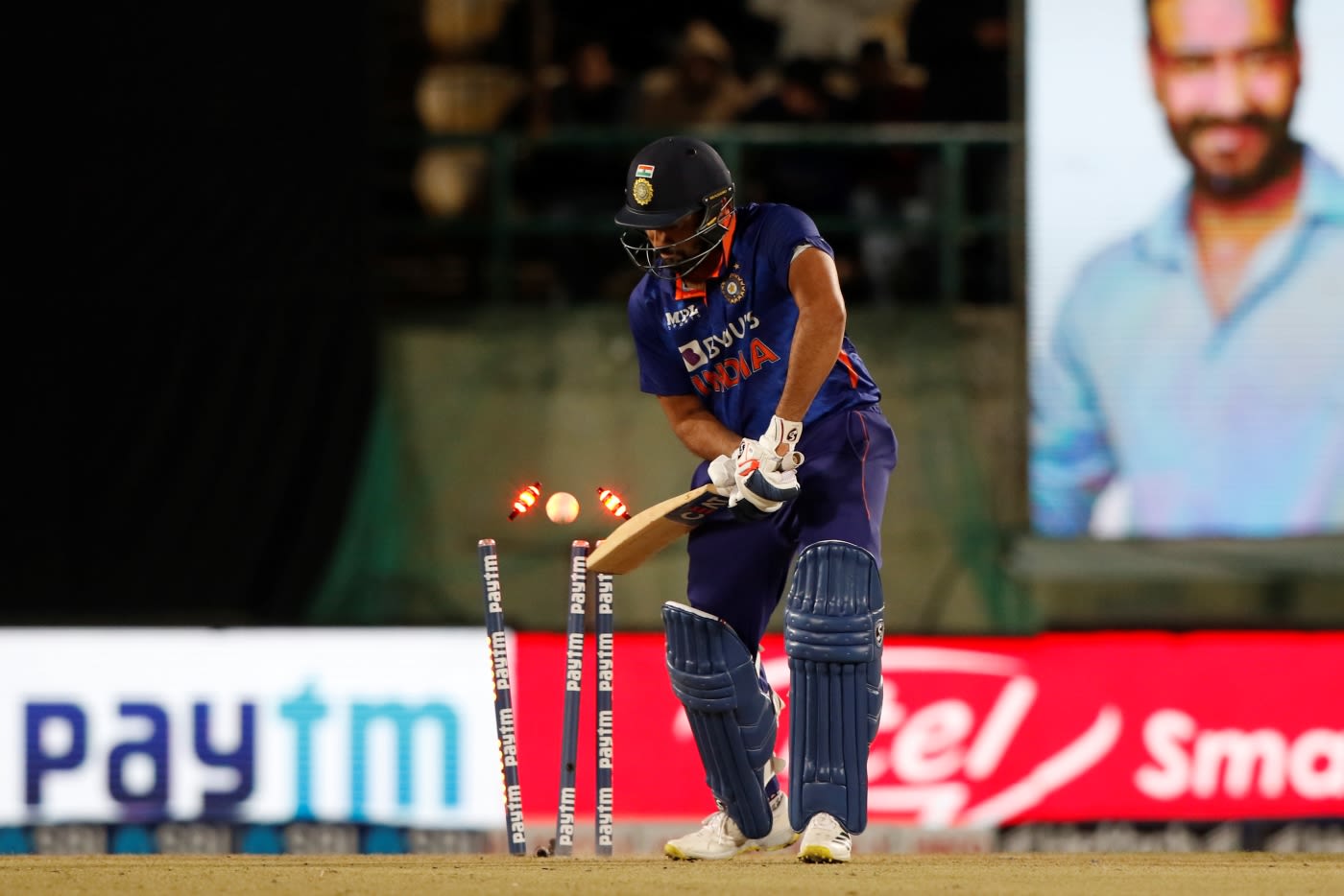 Rohit Sharma was bowled off the inside edge | ESPNcricinfo.com