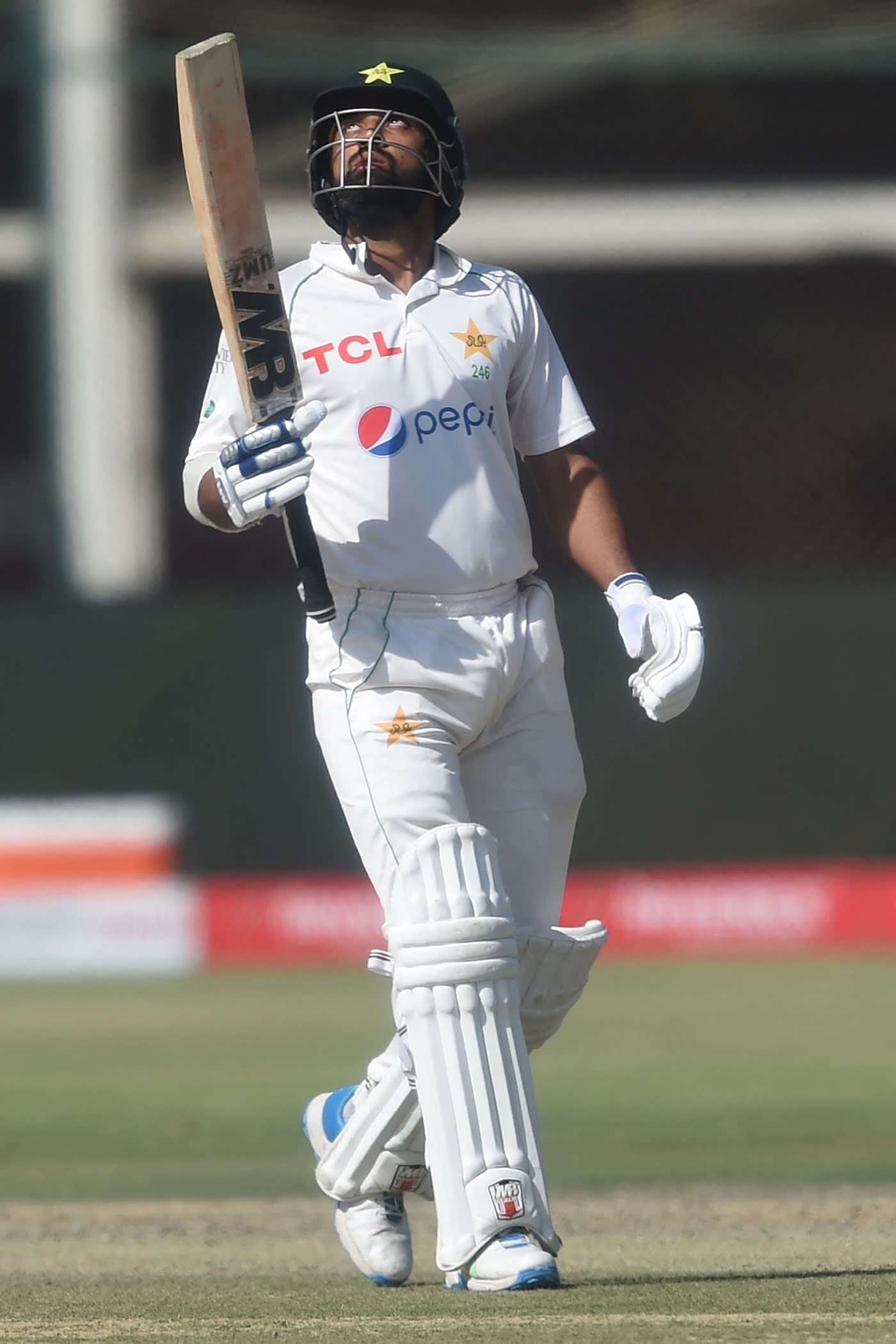 Abdullah Shafique acknowledges his half-century | ESPNcricinfo.com