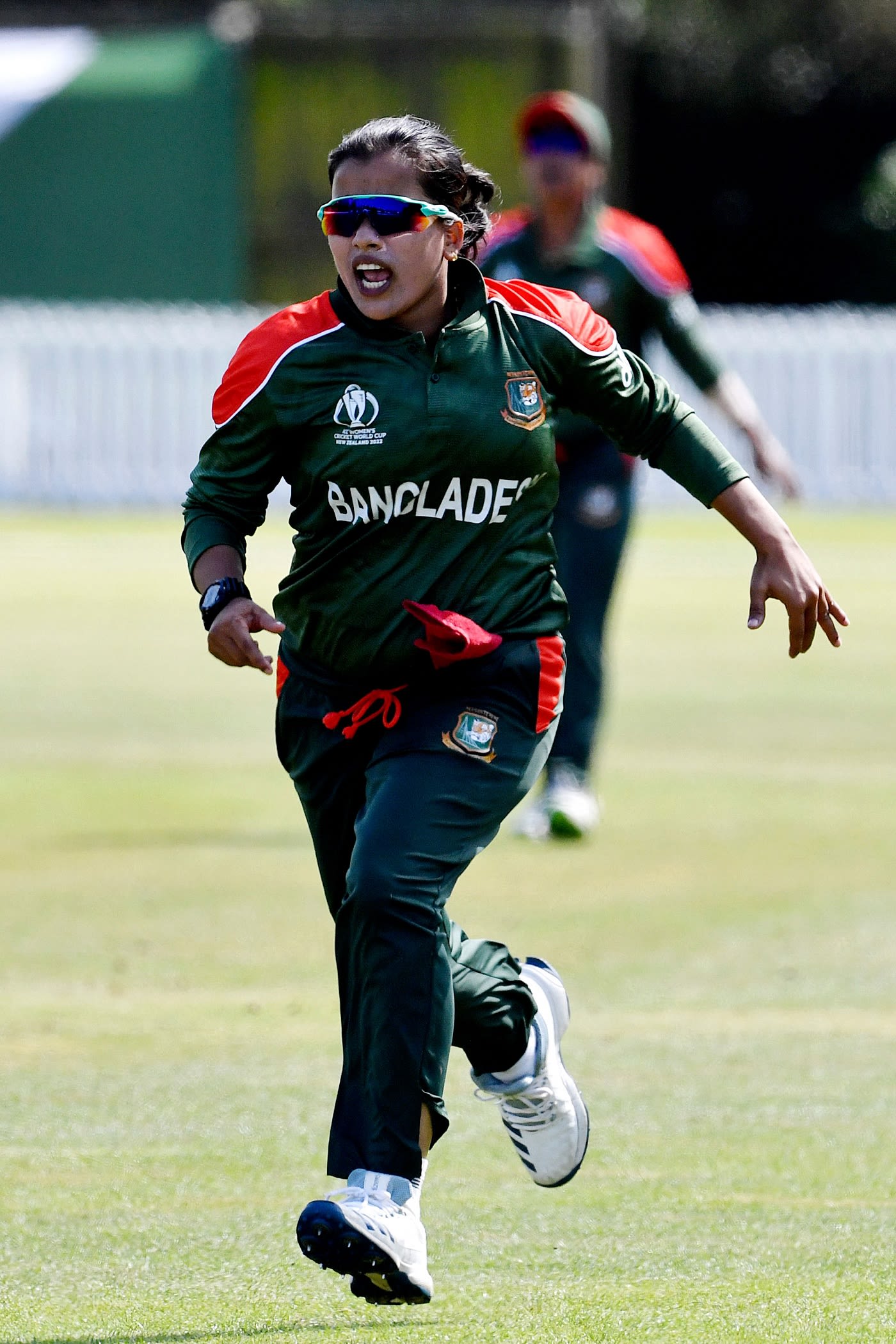 Nahida Akter celebrates a wicket | ESPNcricinfo.com