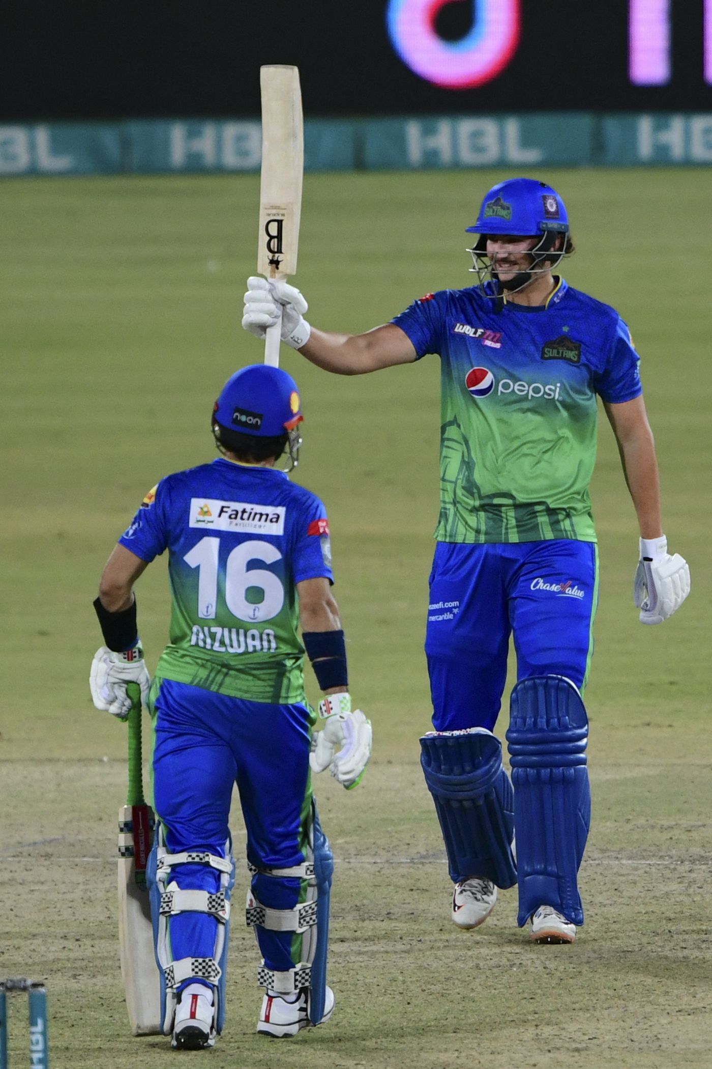 Tim David celebrates his fifty | ESPNcricinfo.com