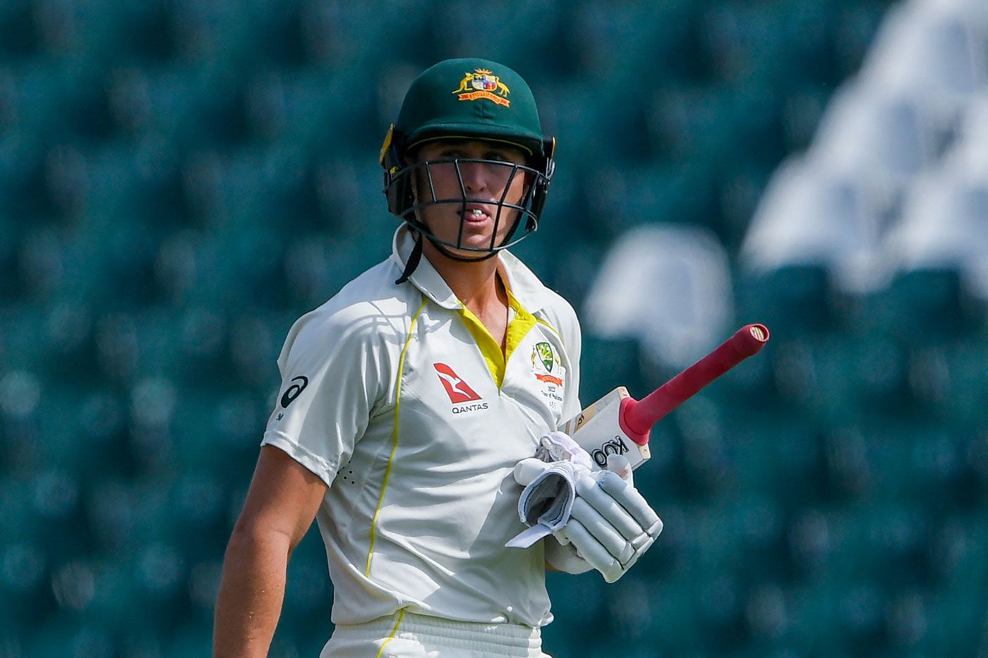 Marnus Labuschagne collected his second duck of the series ...