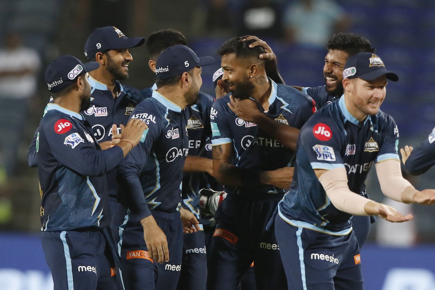 Hardik Pandya opened the bowling for Titans and struck with his first ...