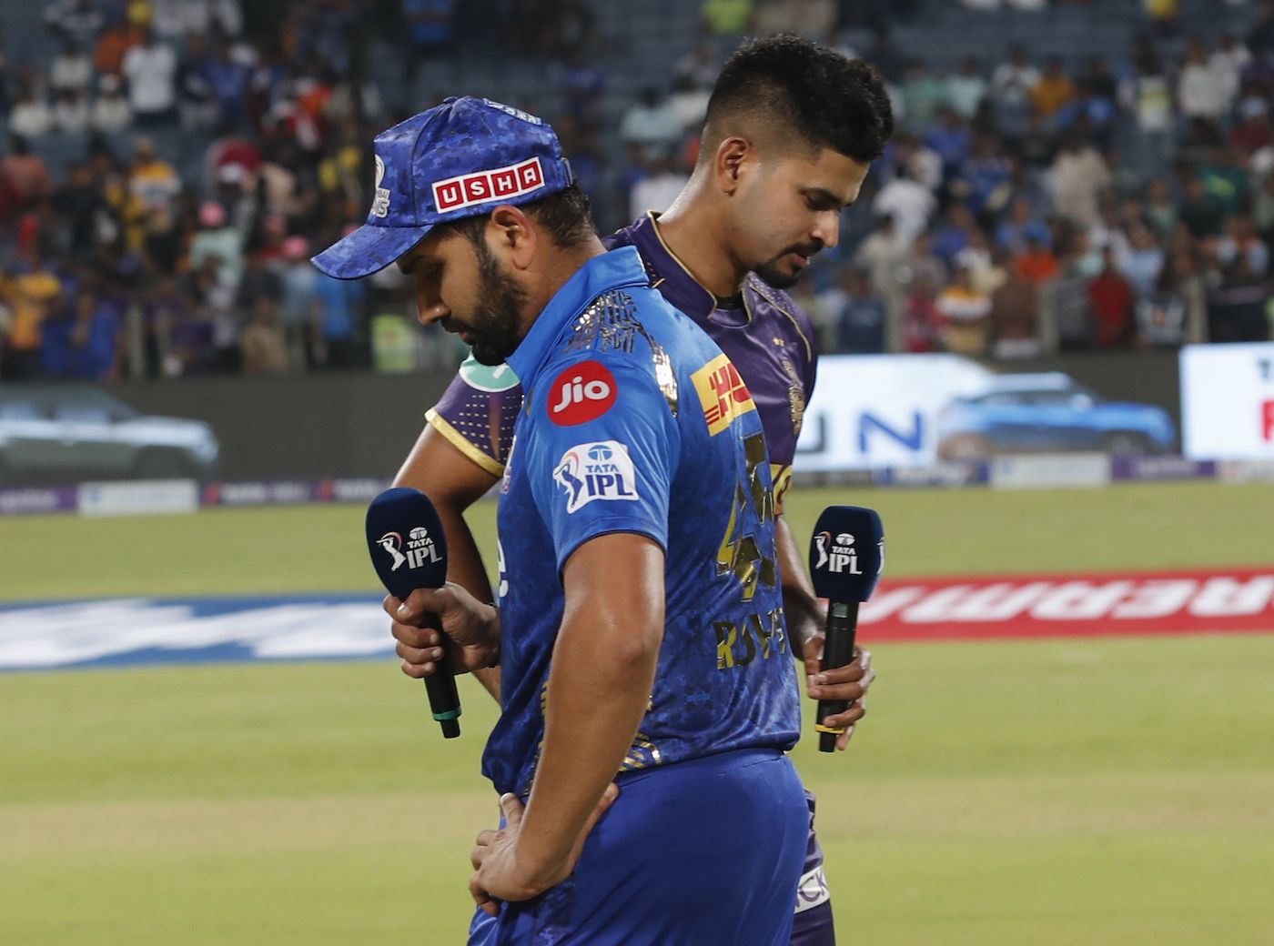 Rohit Sharma and Shreyas Iyer at the toss | ESPNcricinfo.com