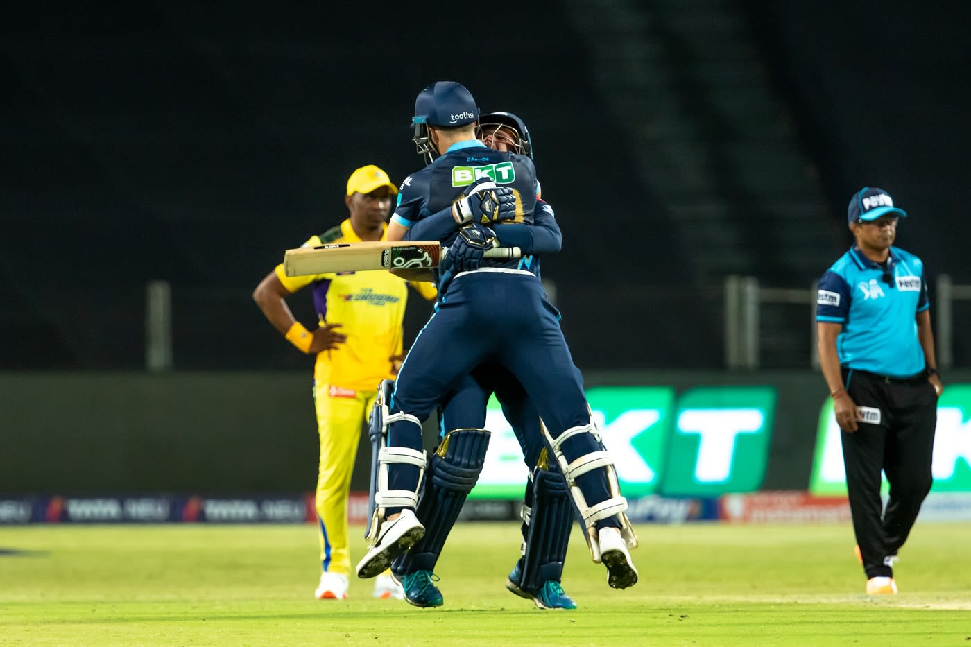 David Miller is lifted by Lockie Ferguson after a tight win ...