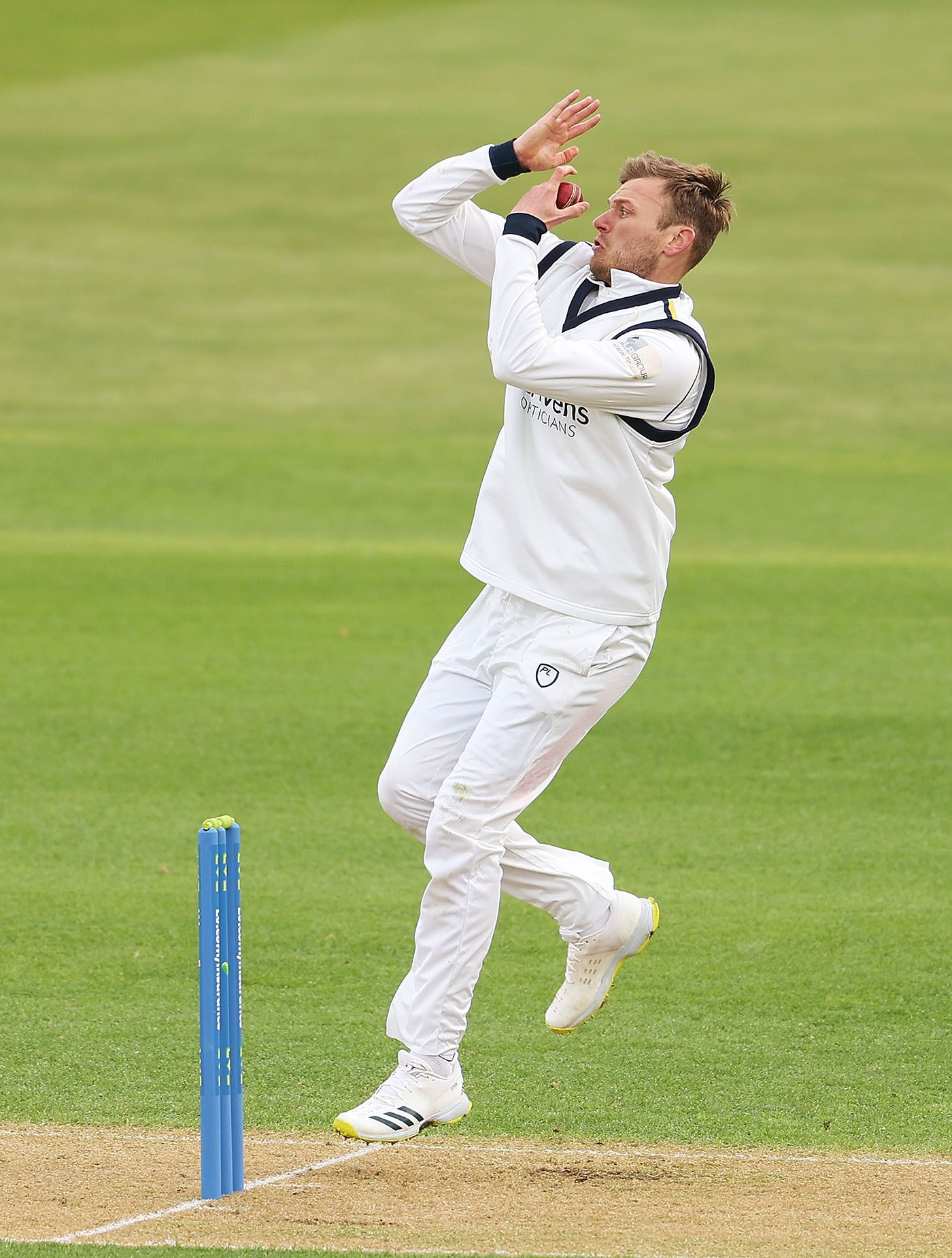 Danny Briggs in full flight | ESPNcricinfo.com