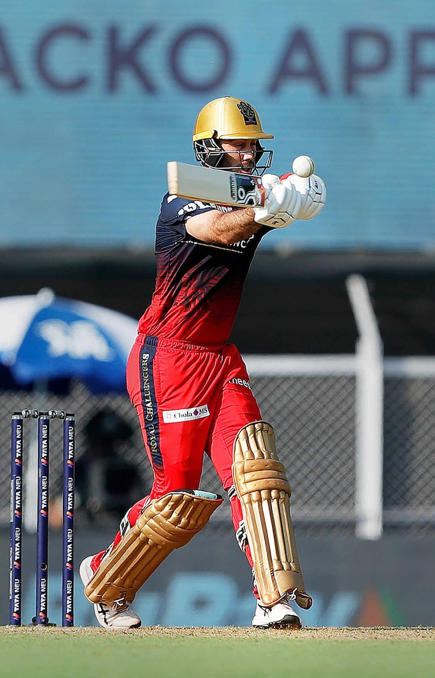 Shut your eyes and swing - Glenn Maxwell connected with the ball ...