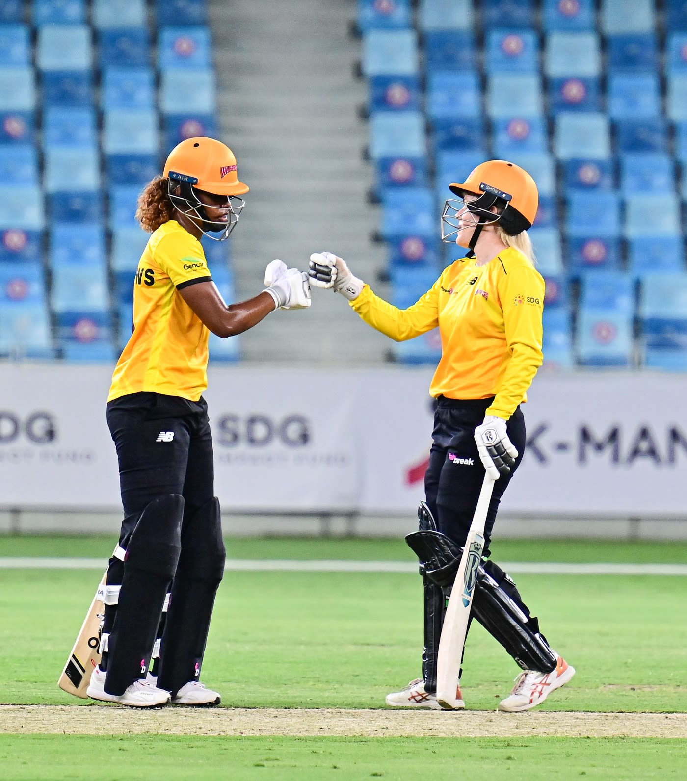 Hayley Matthews and Georgia Redmayne added 90 for the opening wicket ...