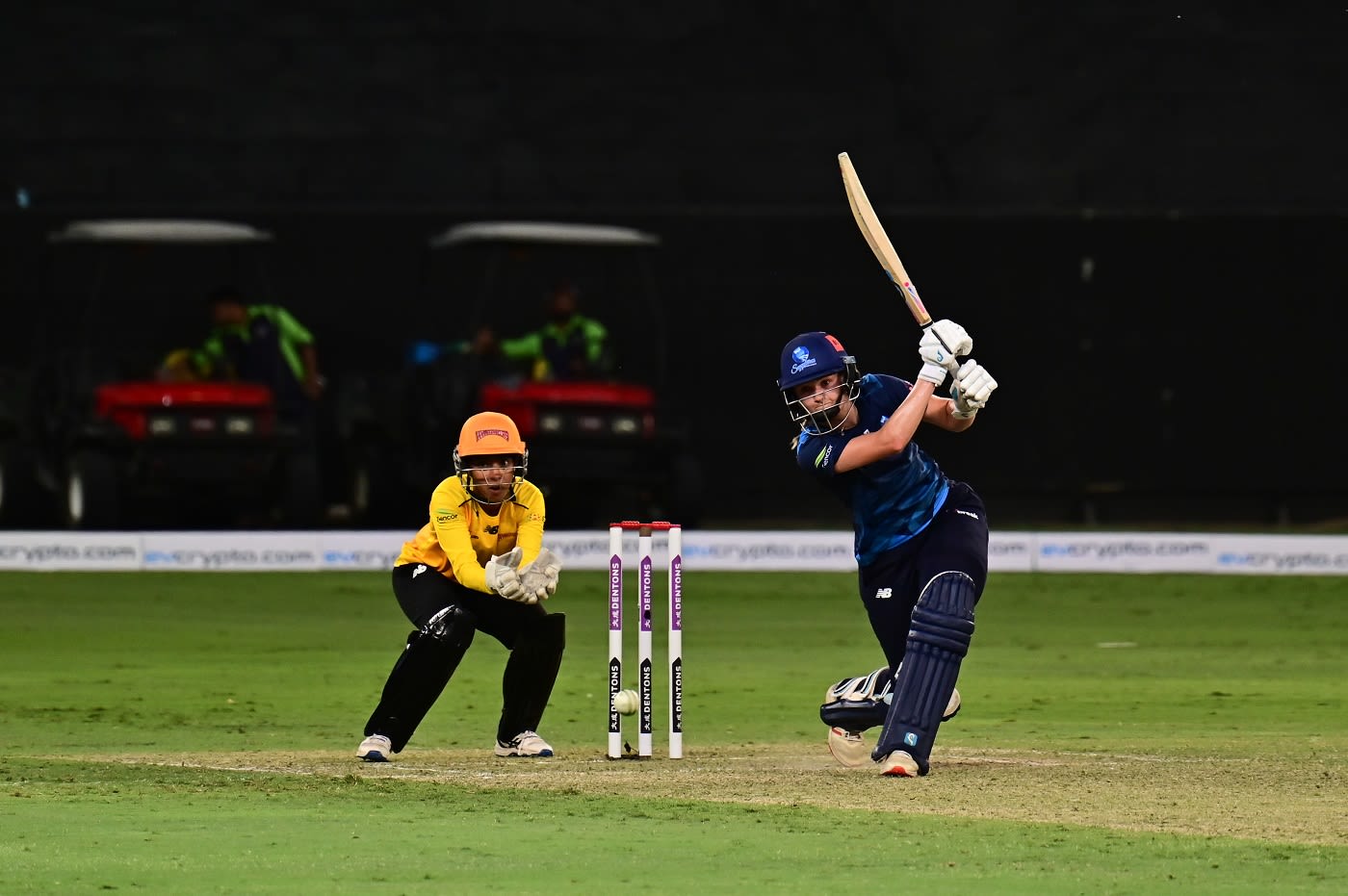 Gaby Lewis plays a powerful drive through the off side | ESPNcricinfo.com