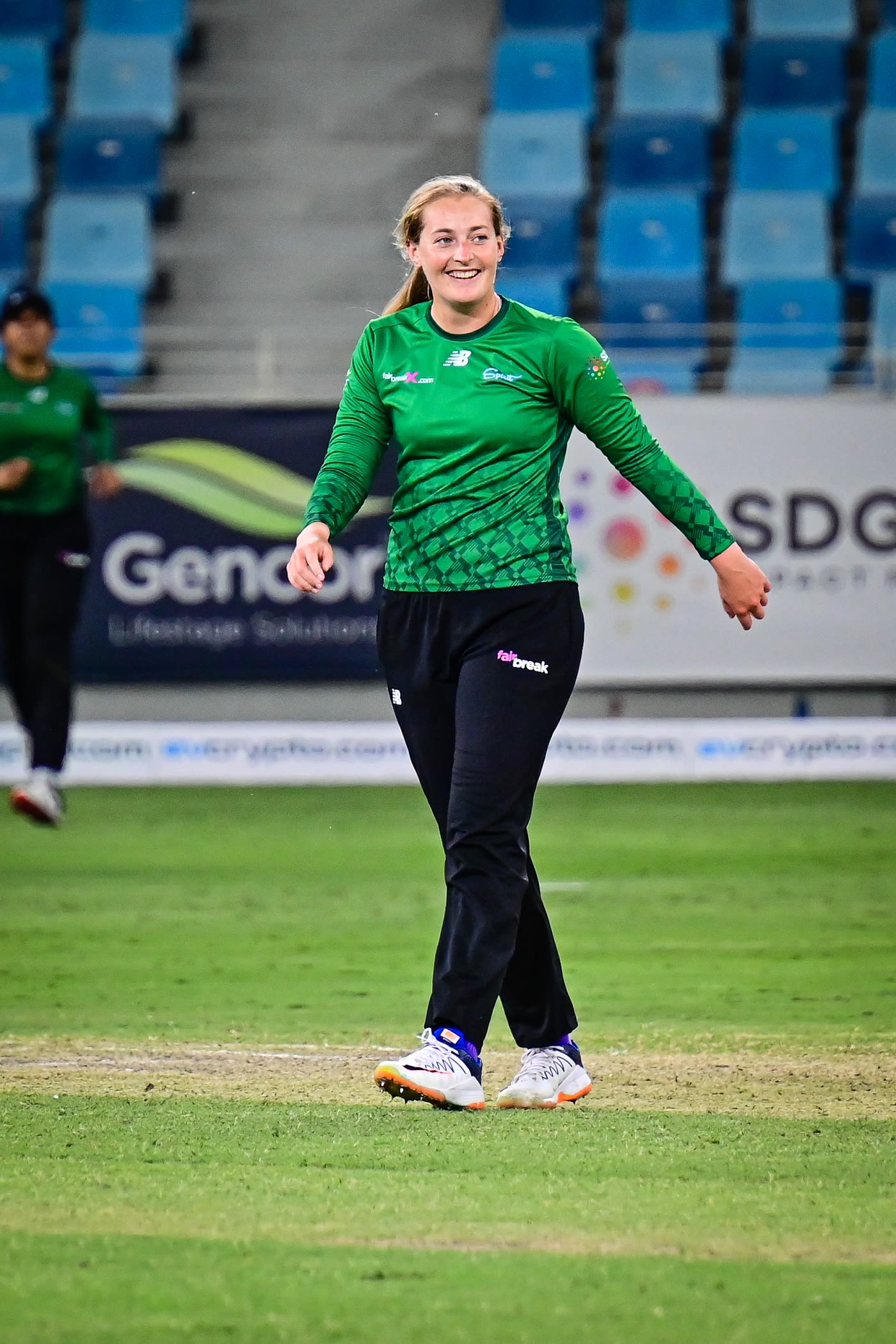 Sophie Ecclestone returned figures of 5 for 8 in just 19 balls ...