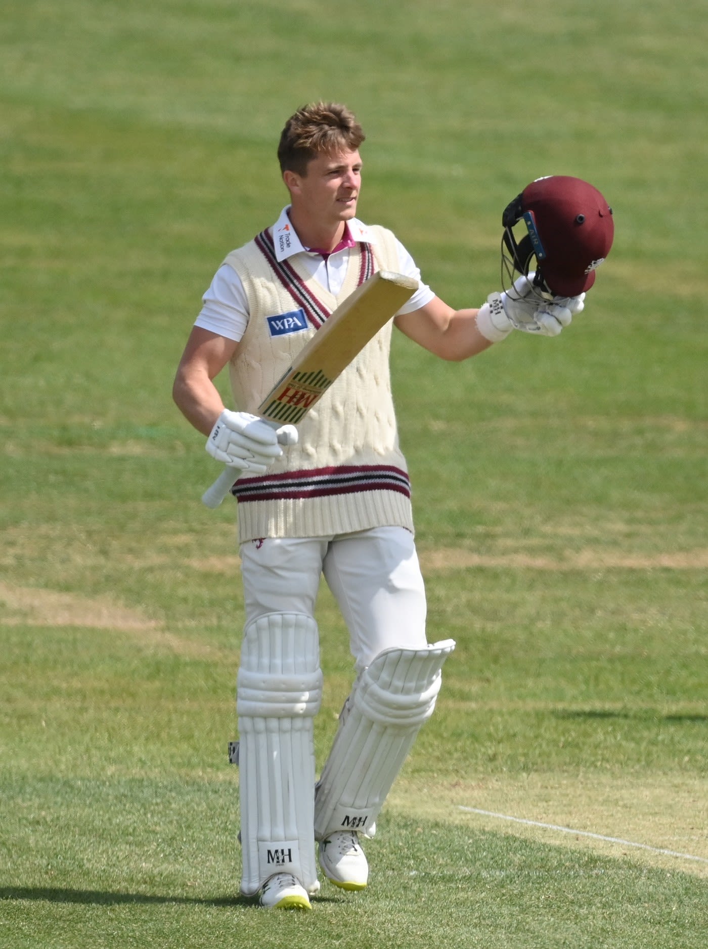 Tom Abell celebrates reaching his century | ESPNcricinfo.com
