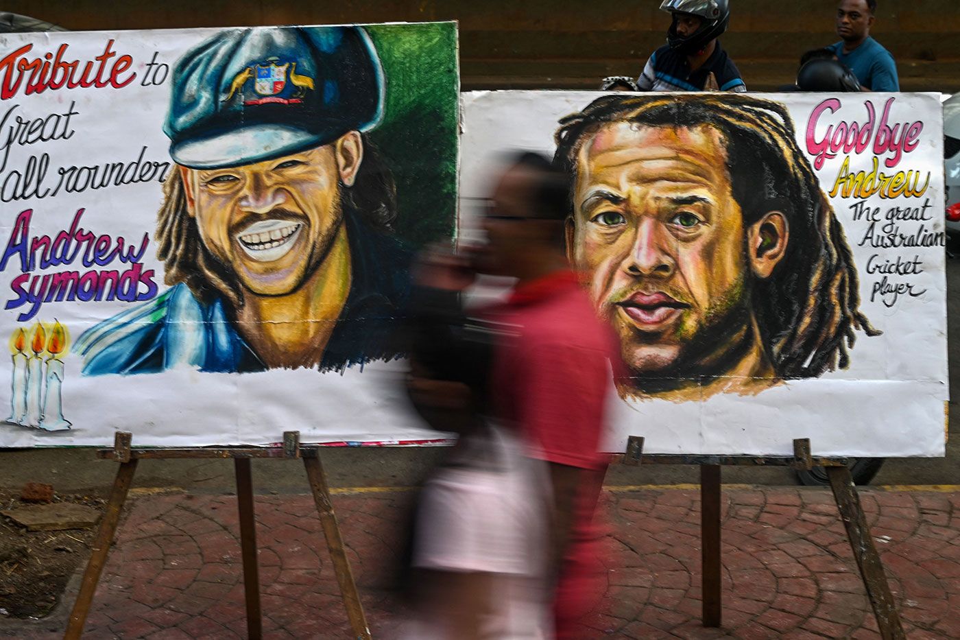 Paintings in memory of Andrew Symonds in Mumbai | ESPNcricinfo.com
