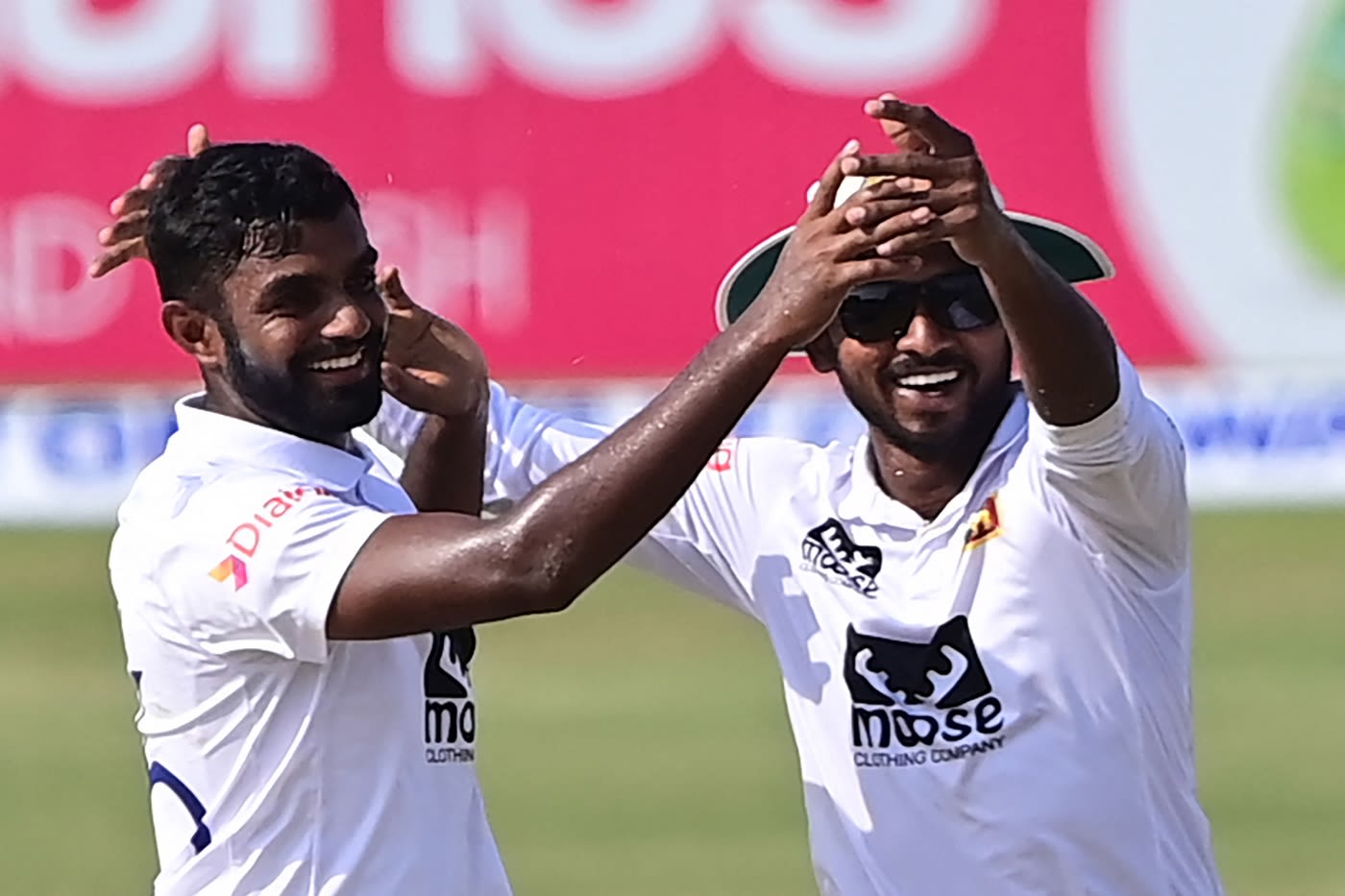 Lasith Embuldeniya celebrates after getting rid of Mushfiqur Rahim ...