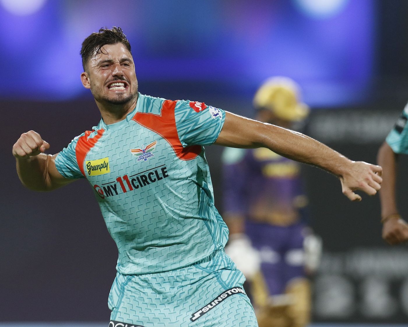 With Knight Riders needing three runs from two balls, Marcus Stoinis ...