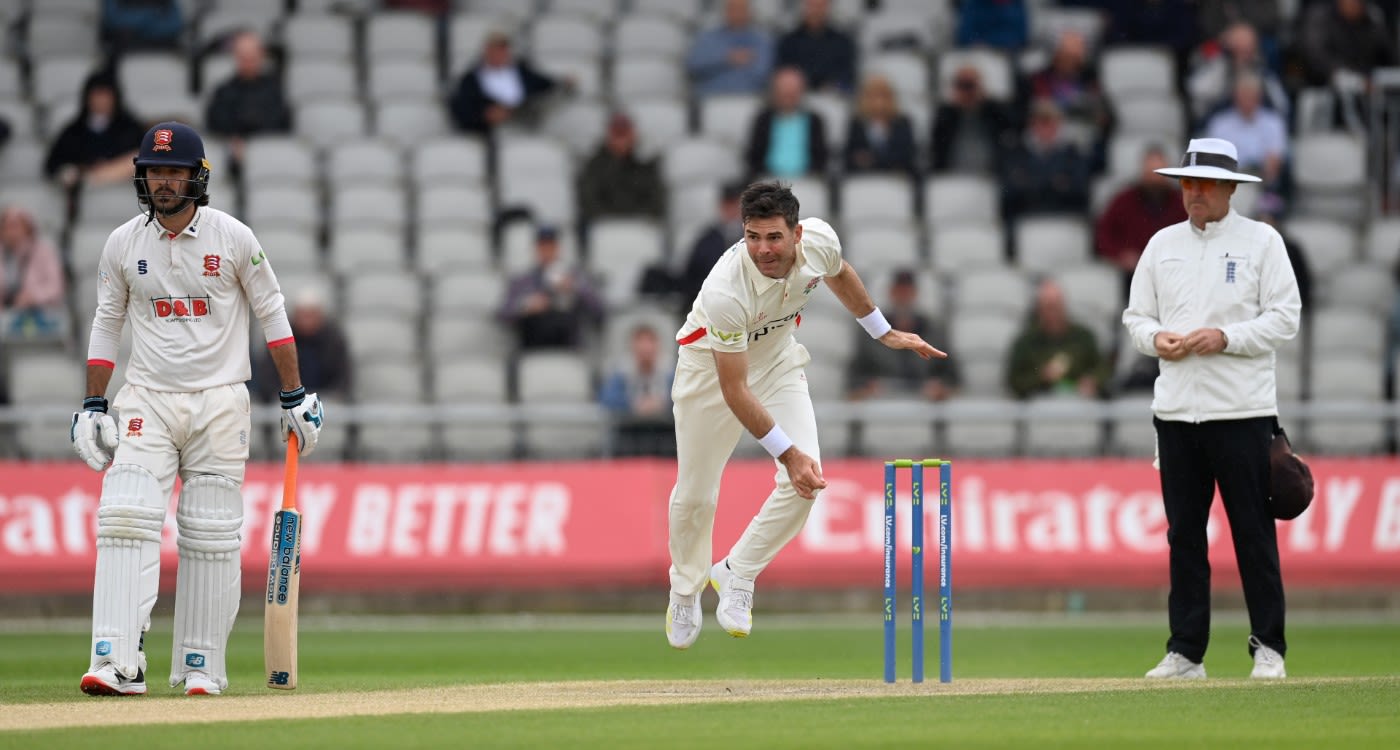 James Anderson bowls on the second day against Essex | ESPNcricinfo.com