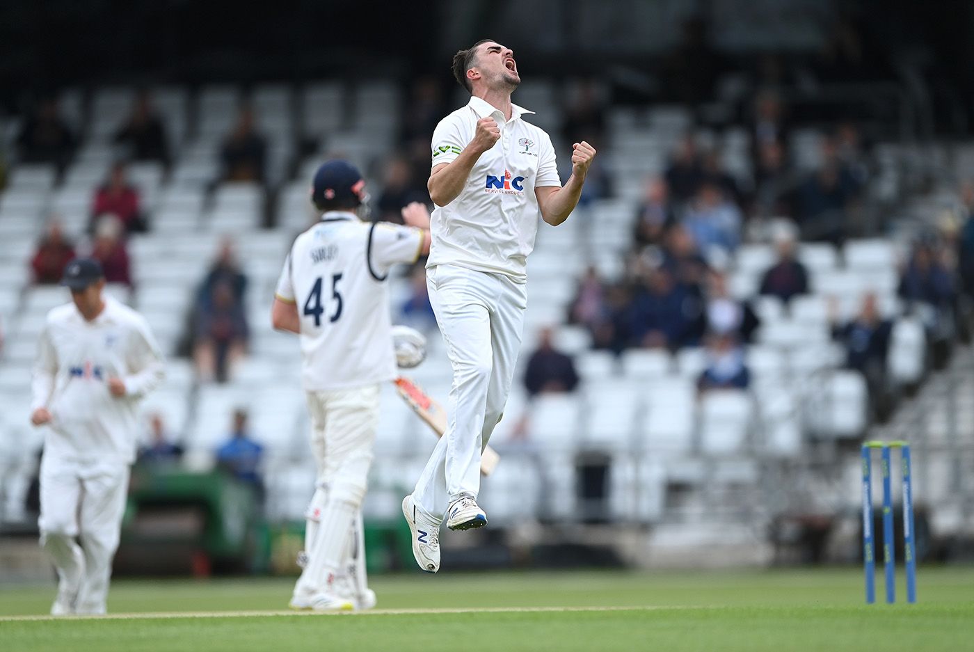 Jordan Thompson roars in celebration | ESPNcricinfo.com