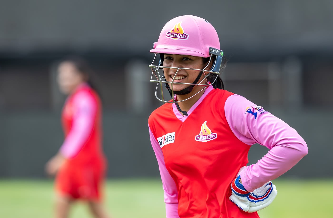 Smiriti Mandhana waits for her chance at the Trailblazers nets ...