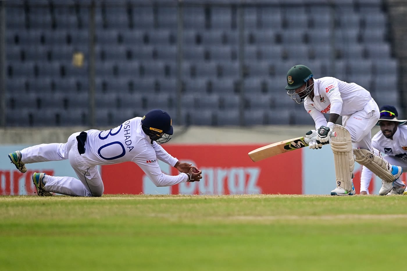 Litton Das and Oshada Fernando in action | ESPNcricinfo.com