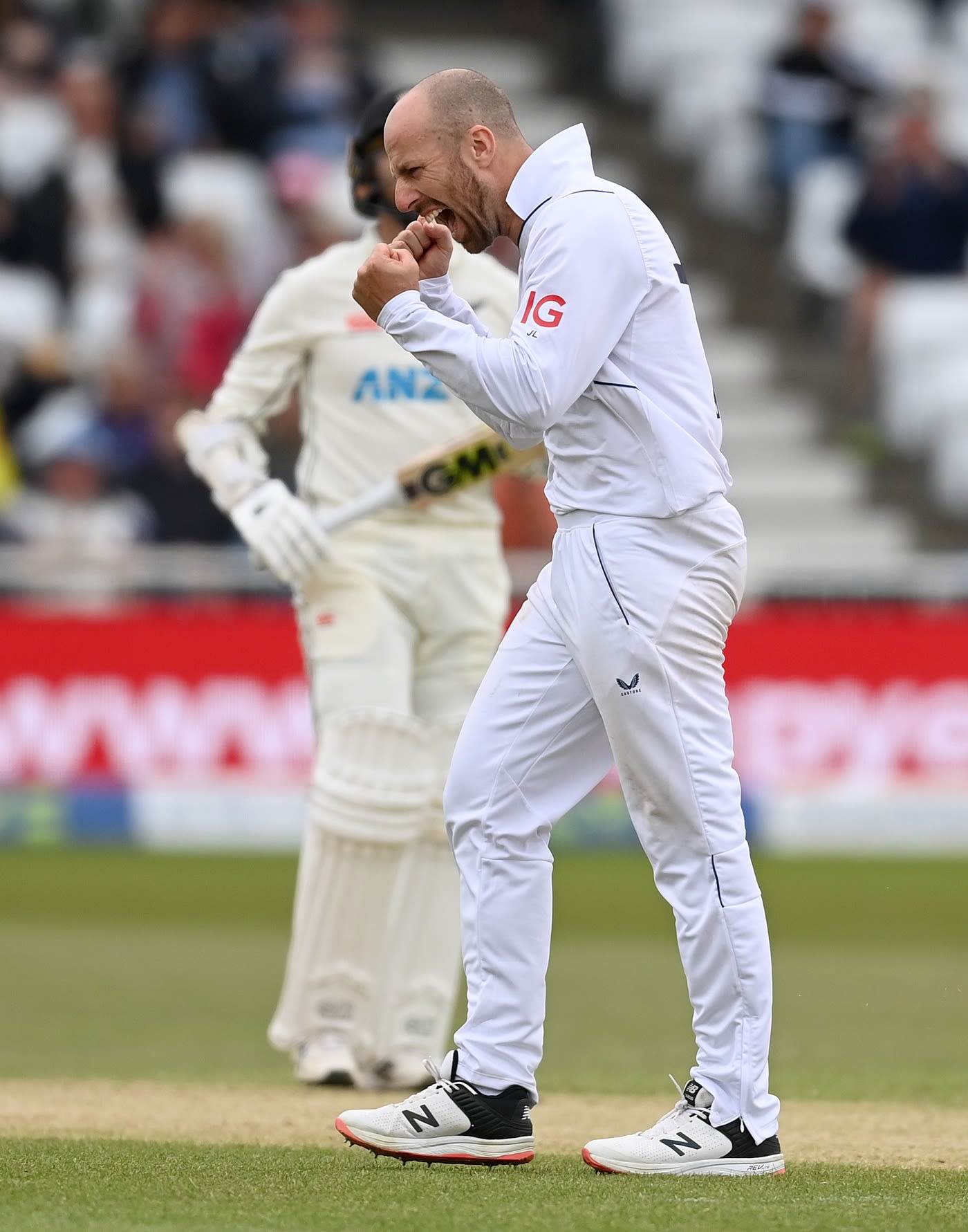 Jack Leach managed to dismiss Devon Conway sweeping after a bevy of ...