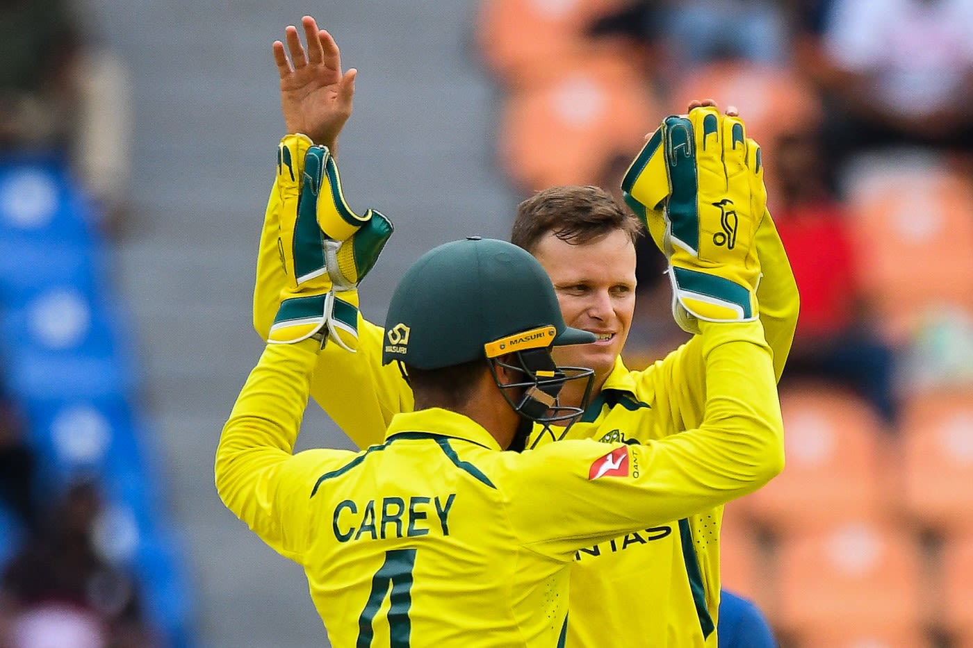 Matt Kuhnemann celebrates his first international wicket | ESPNcricinfo.com