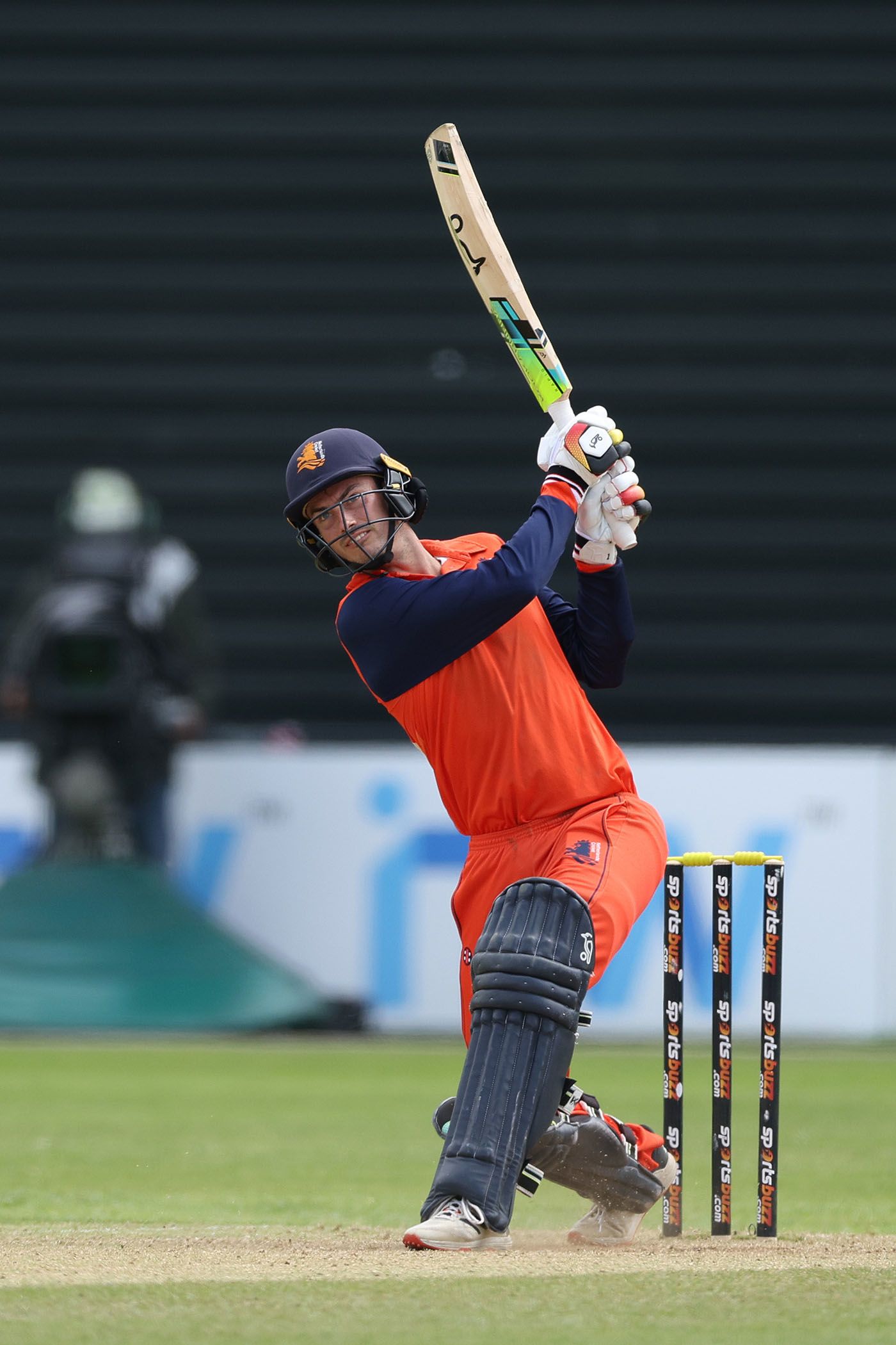 Scott Edwards of Netherlands hits a six | ESPNcricinfo.com