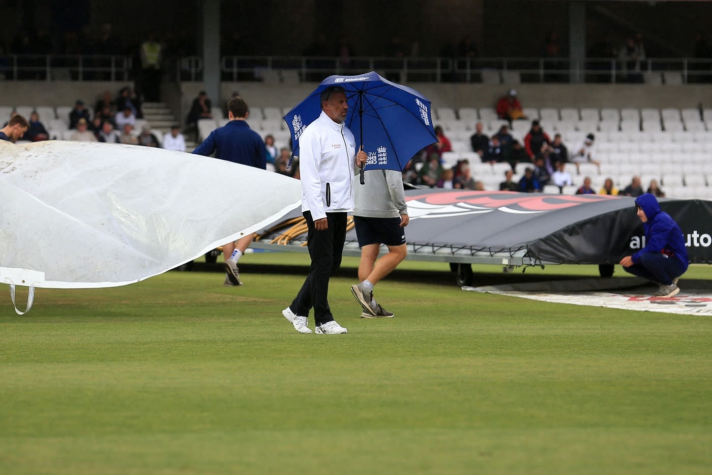 The covers are placed back again after temporarily coming off ...