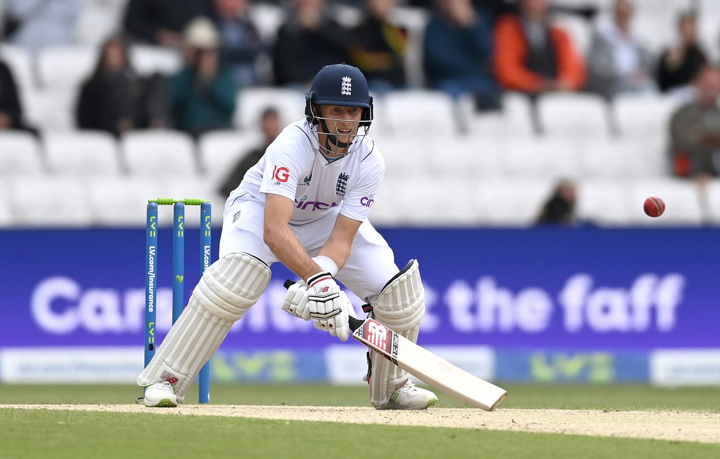 Joe Root brought out his famous reverse sweep on a couple of occasions ...