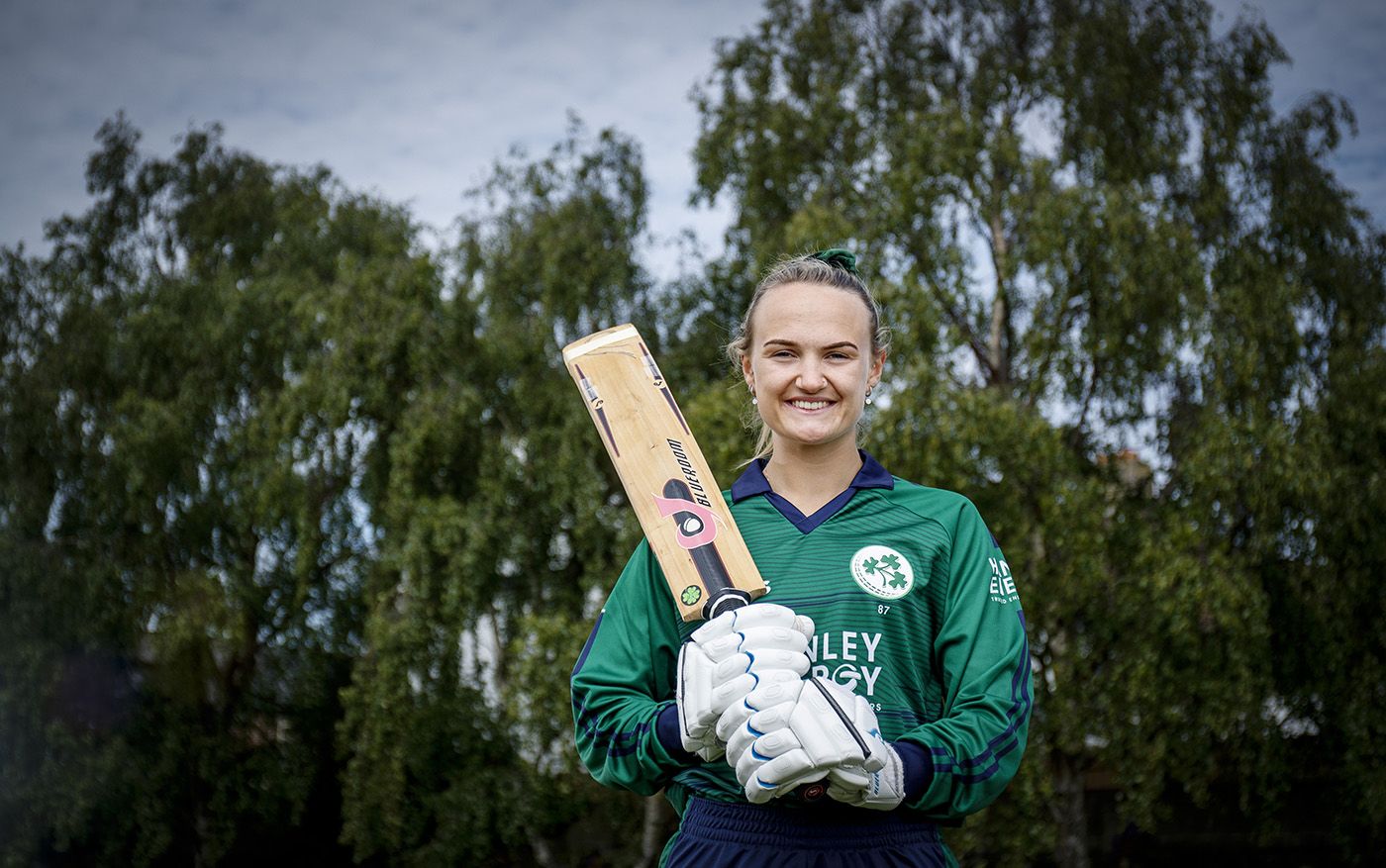 Gaby Lewis poses for a photo | ESPNcricinfo.com