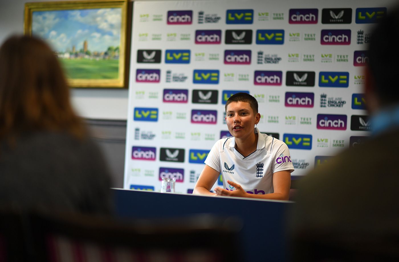 Issy Wong talks to the media at the end of the third day | ESPNcricinfo.com