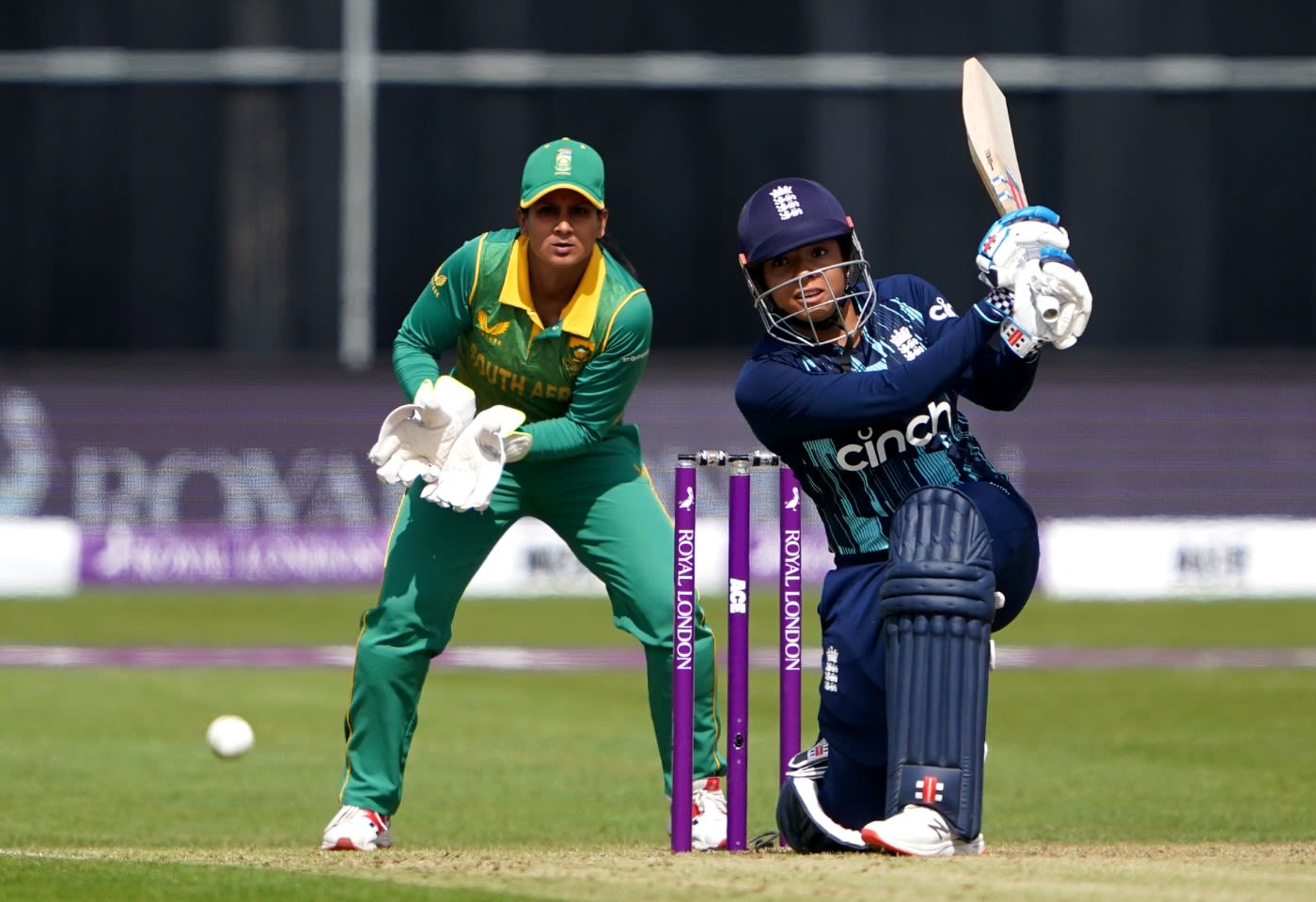 Sophia Dunkley drives during her career-best innings | ESPNcricinfo.com