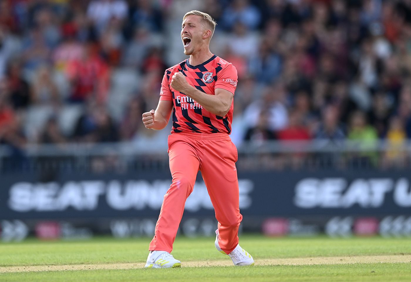 Luke Wood roars in celebration | ESPNcricinfo.com