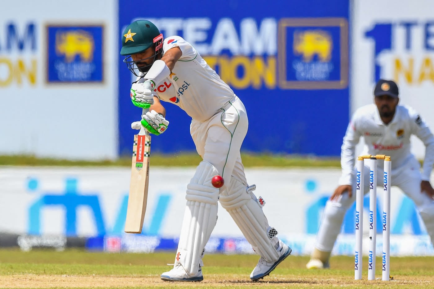 Babar Azam had to do the repair job after Pakistan lost Azhar Ali early ...