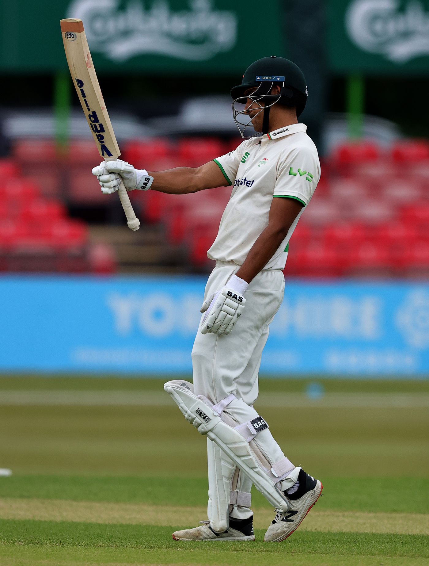 Ben Mike acknowledges the applause for his half-century | ESPNcricinfo.com