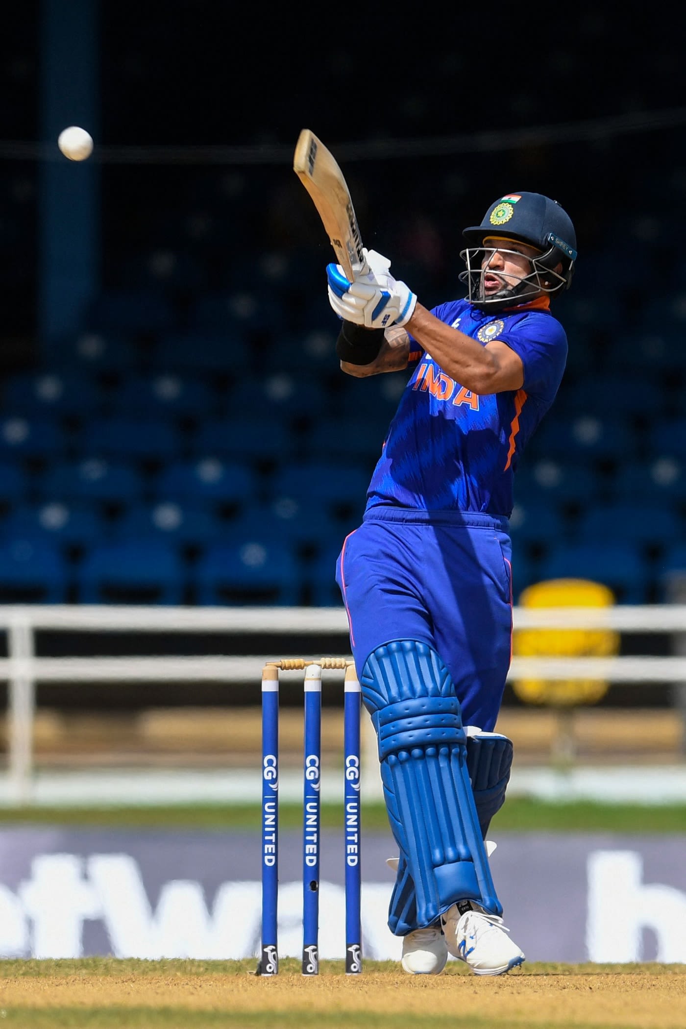 Shikhar Dhawan goes for a pull shot | ESPNcricinfo.com