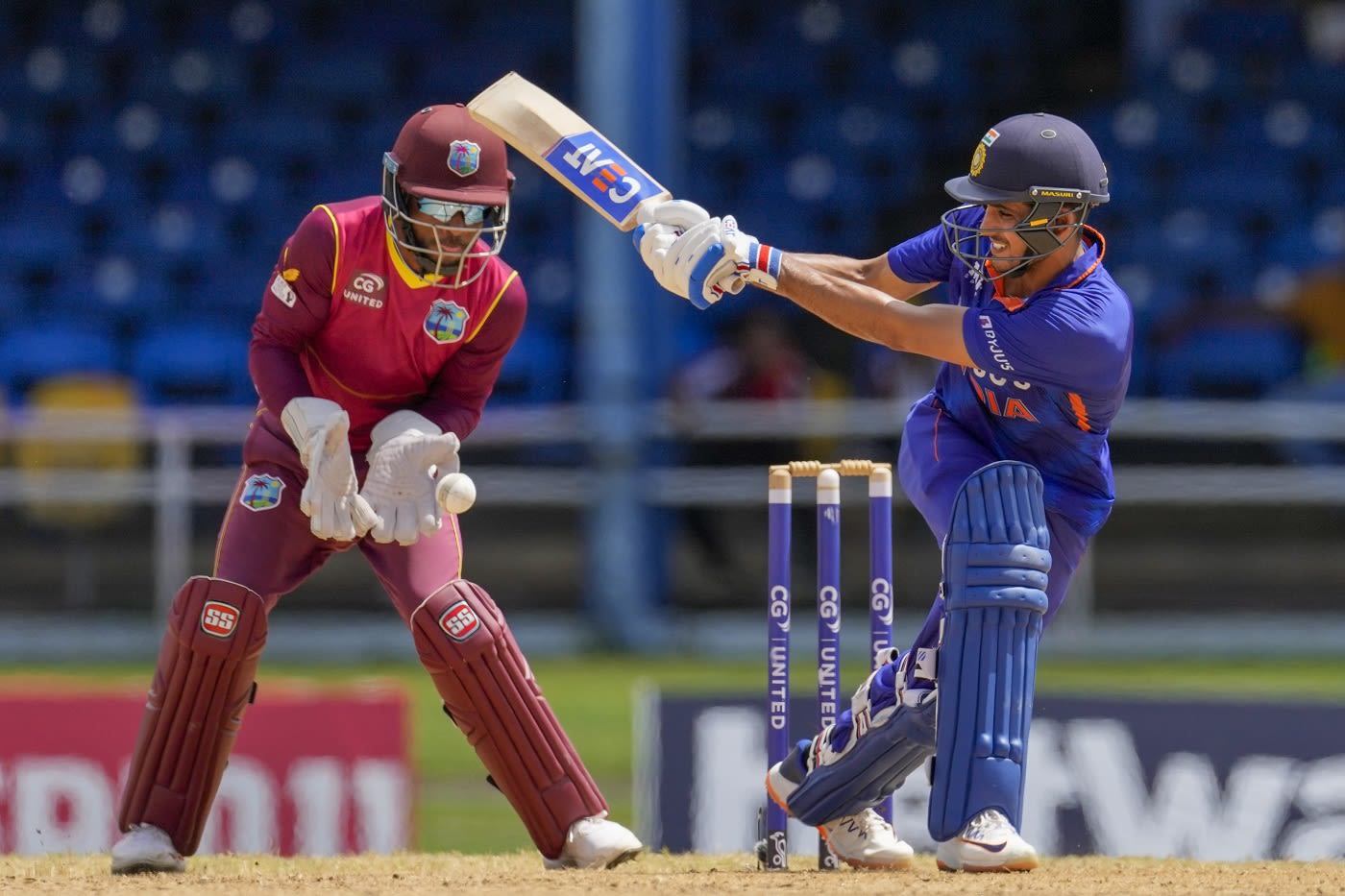 Shubman Gill came out all guns blazing post the rain break ...