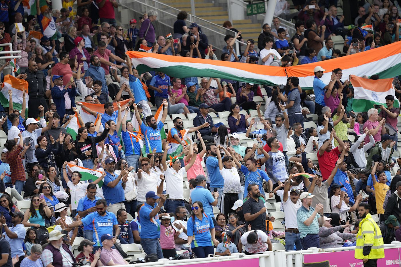 Indian fans turned up in good numbers for the clash against Pakistan ...