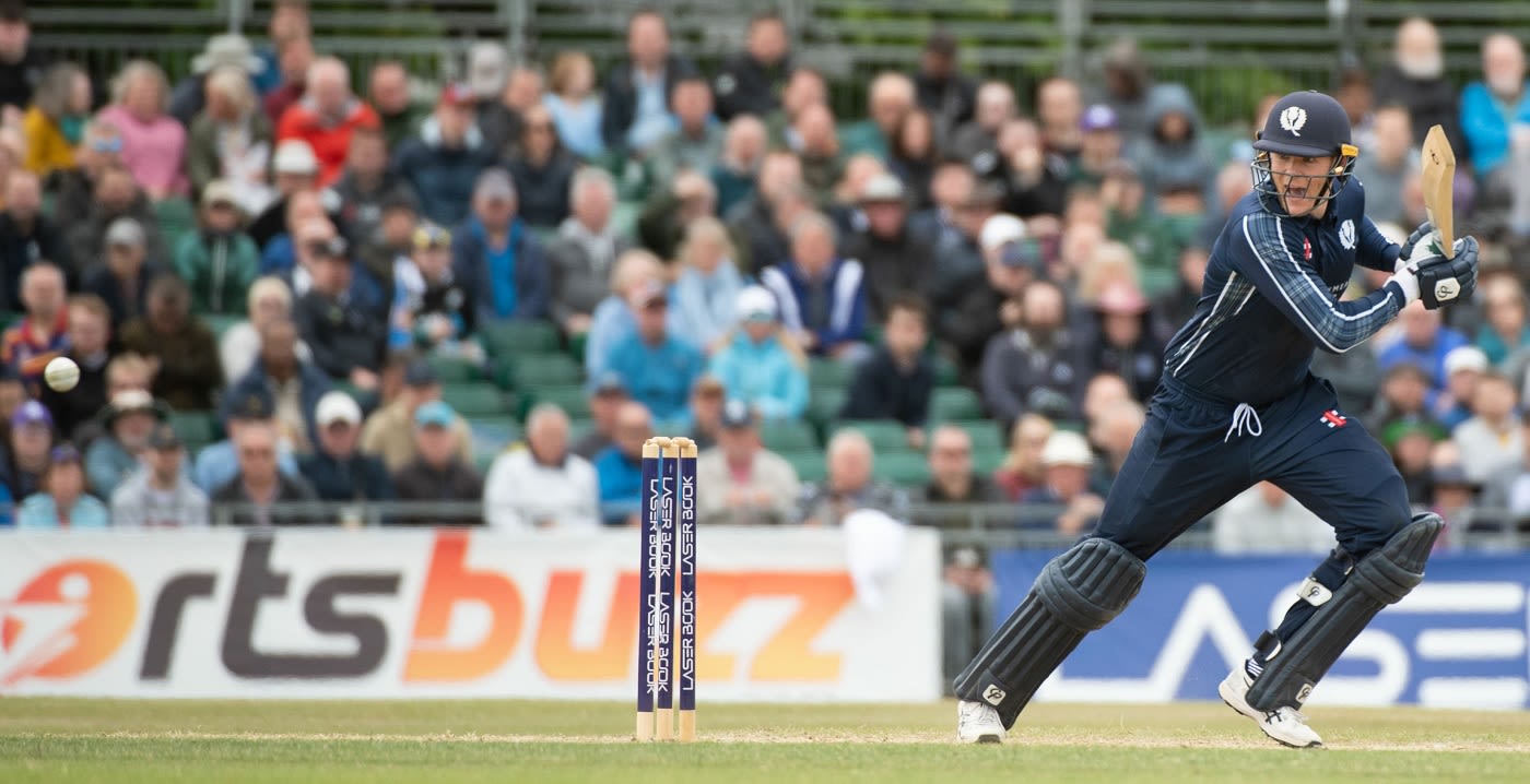 Michael Jones gave Scotland a good start scoring 36 off 50 balls ...