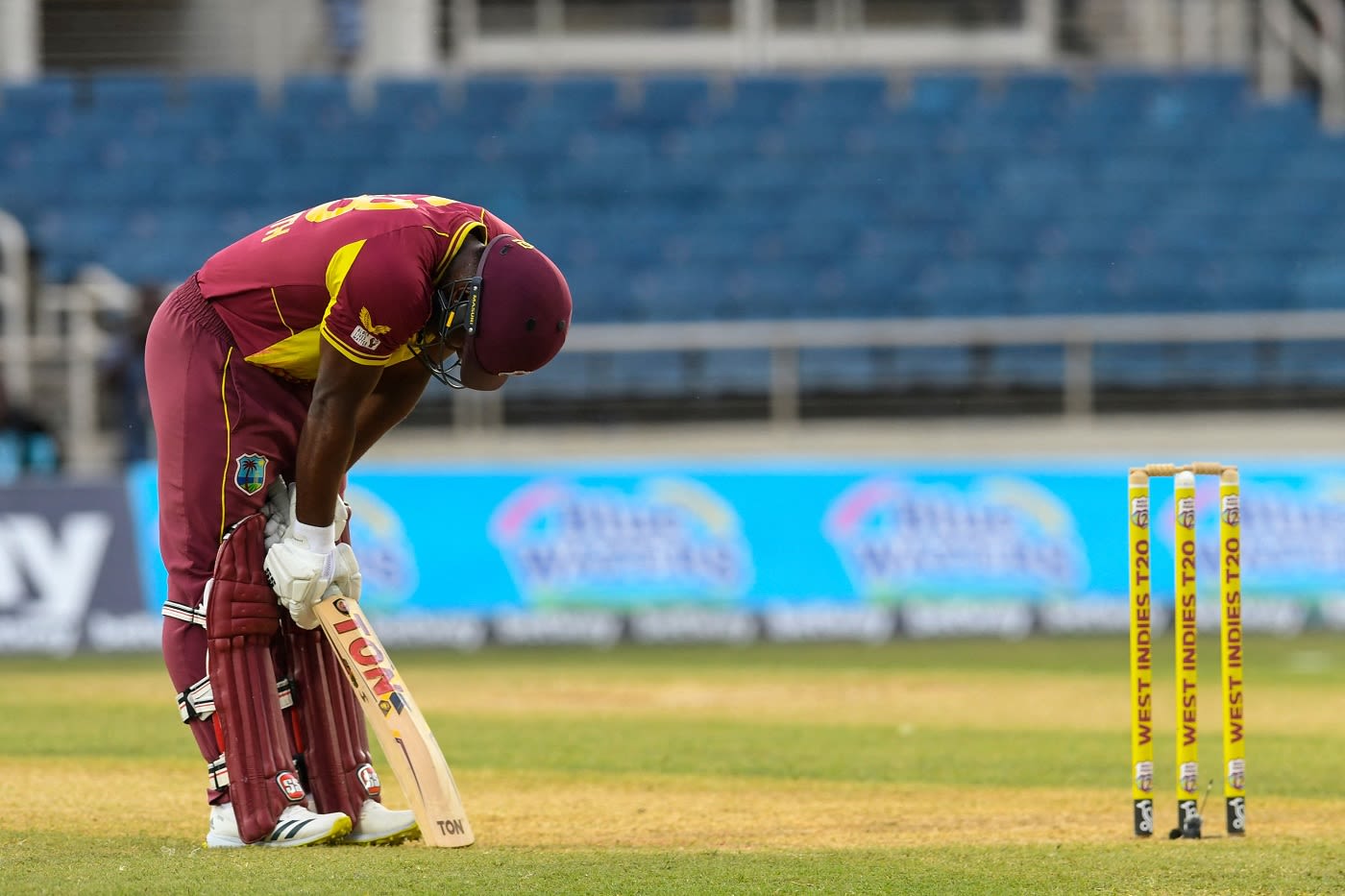 The West Indies batting crumbled, and Odean Smith couldn't hide his ...