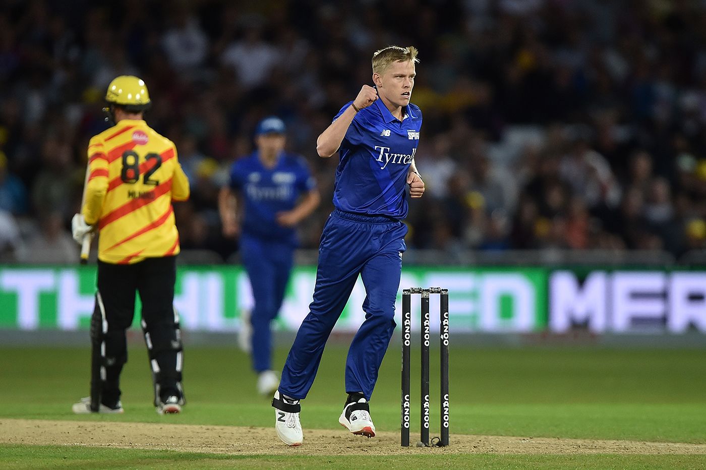 Nathan Ellis celebrates taking the wicket of Alex Hales | ESPNcricinfo.com