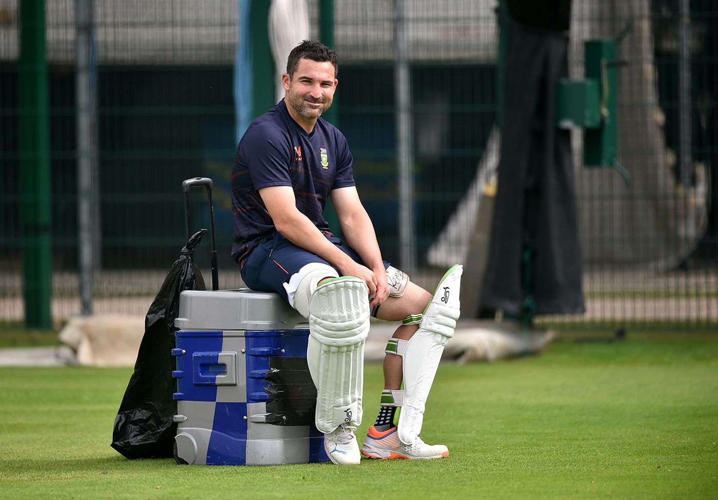 Dean Elgar looks on during South Africa net practice | ESPNcricinfo.com
