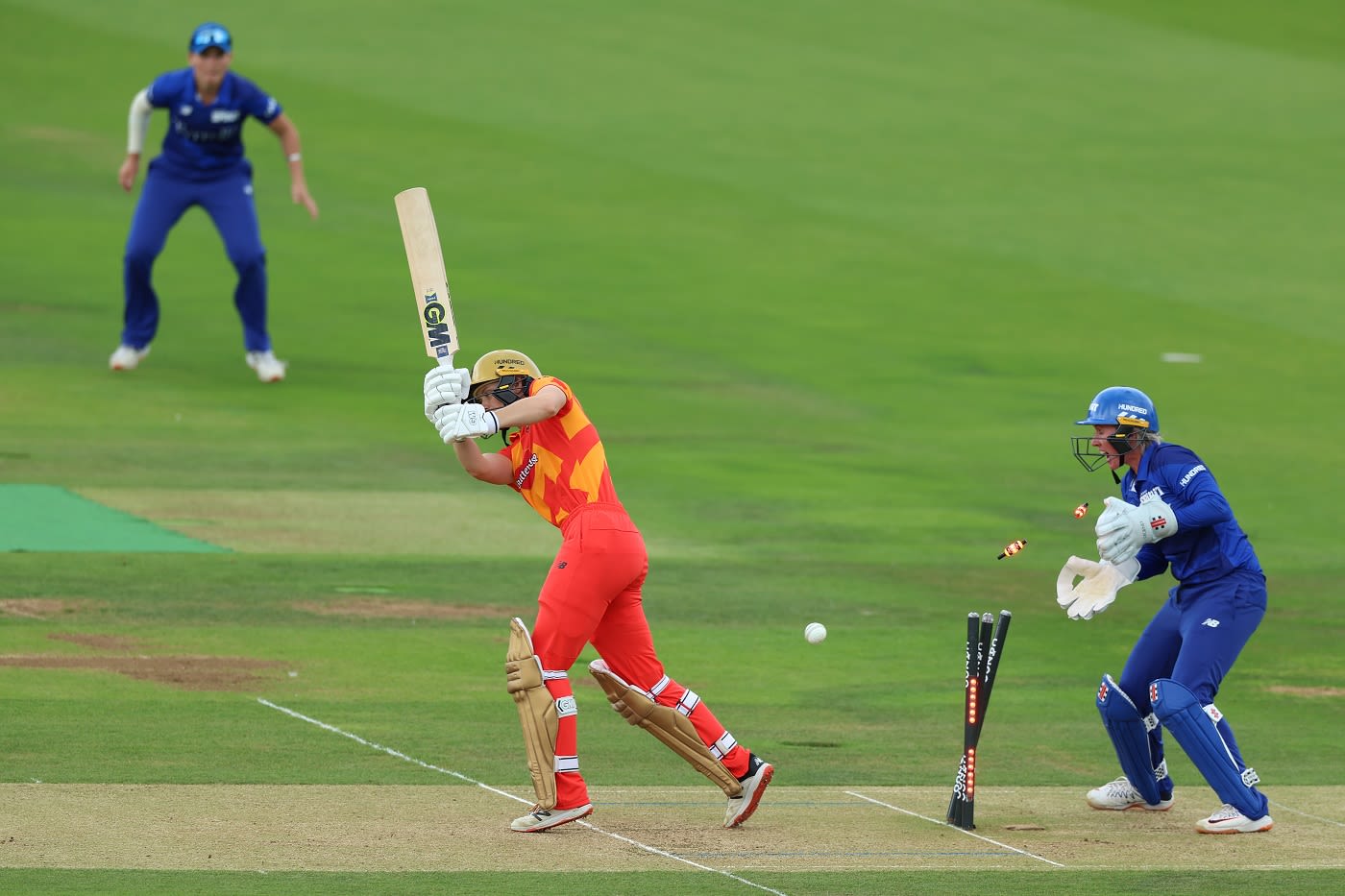 Amy Jones was castled by Megan Schutt for 5 | ESPNcricinfo.com